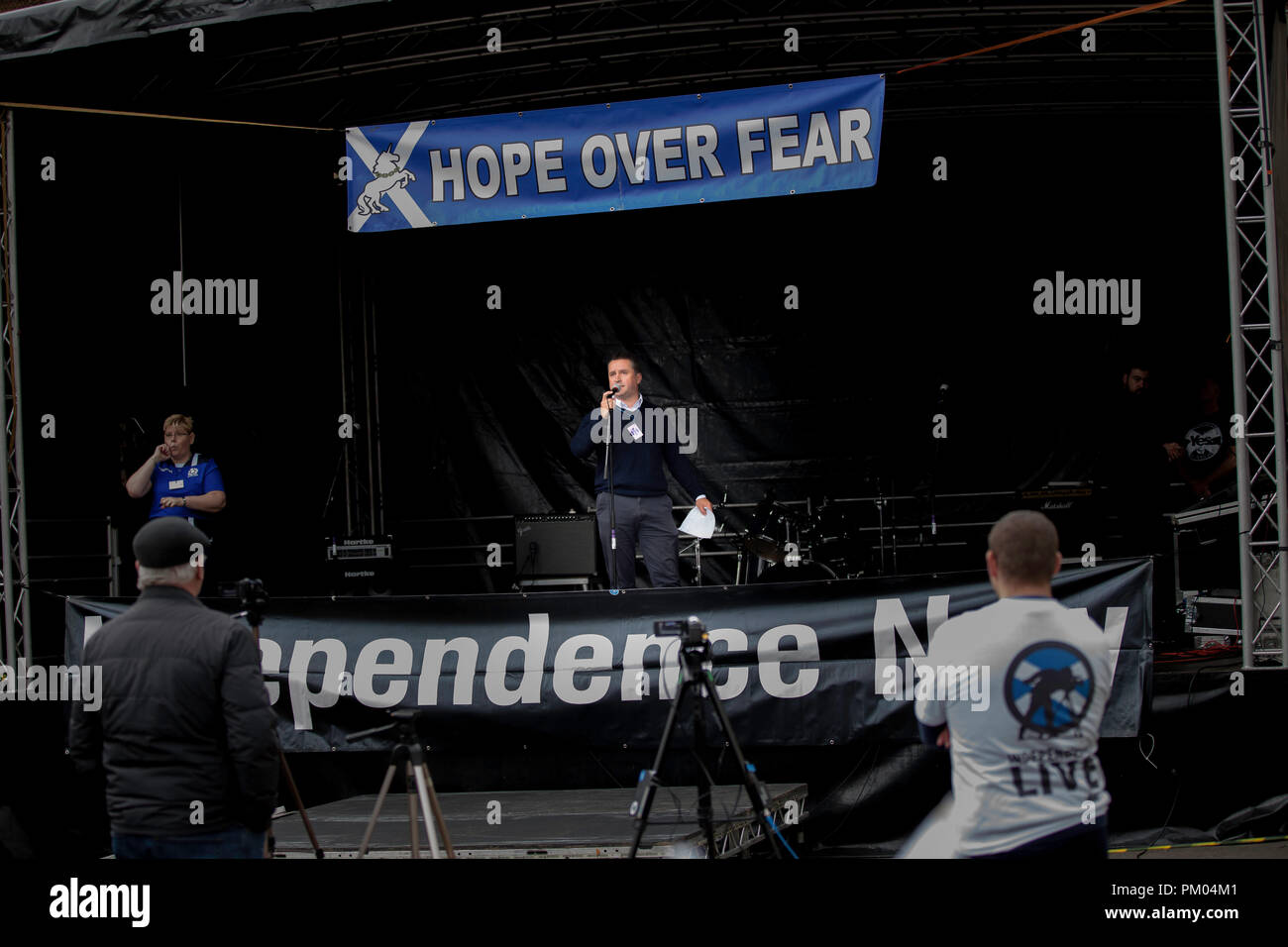 Hope over Fear Glasgow George Square Rally September 15th 2018 Stock ...