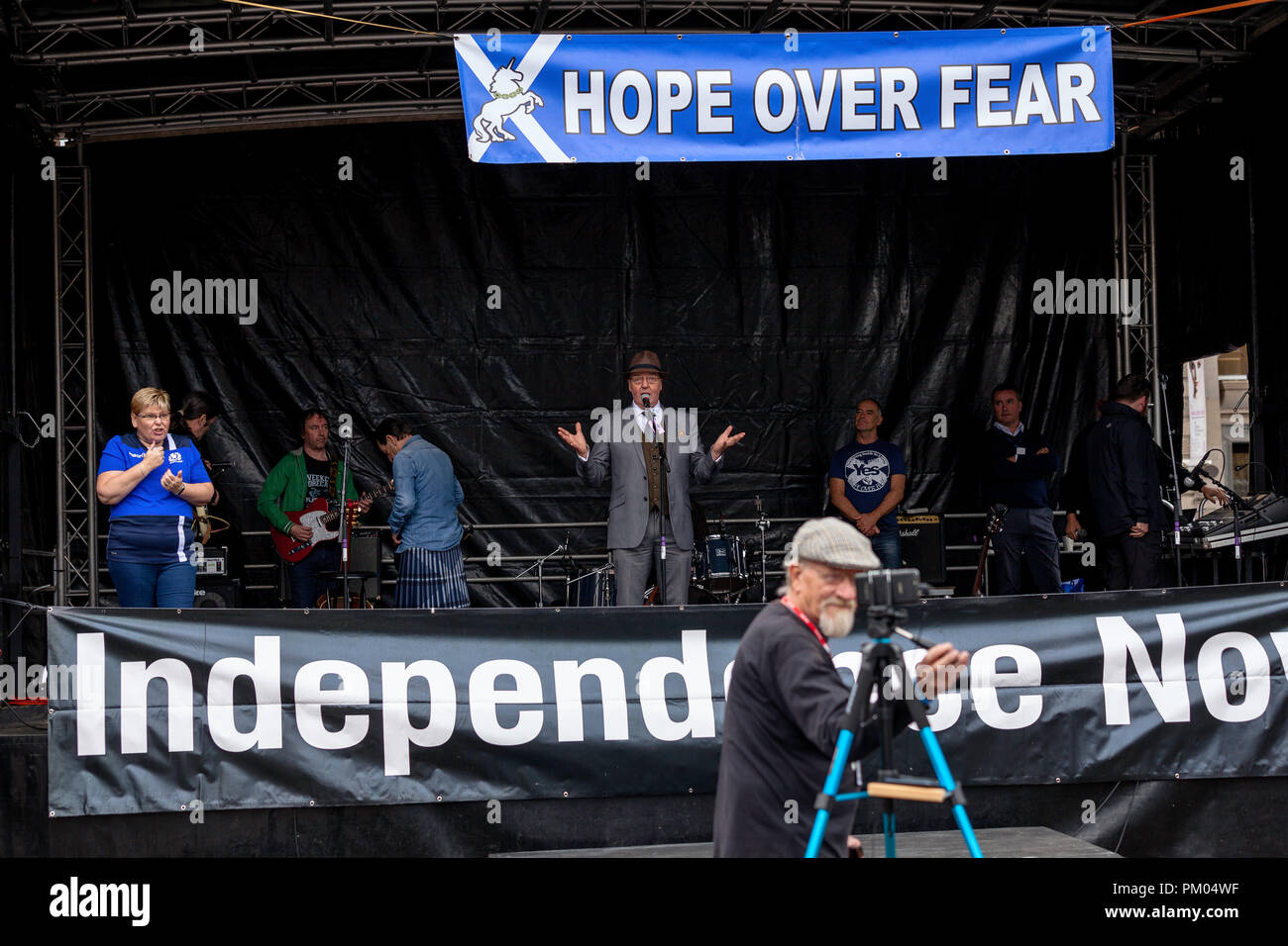 Hope over Fear Glasgow George Square Rally September 15th 2018 Stock ...