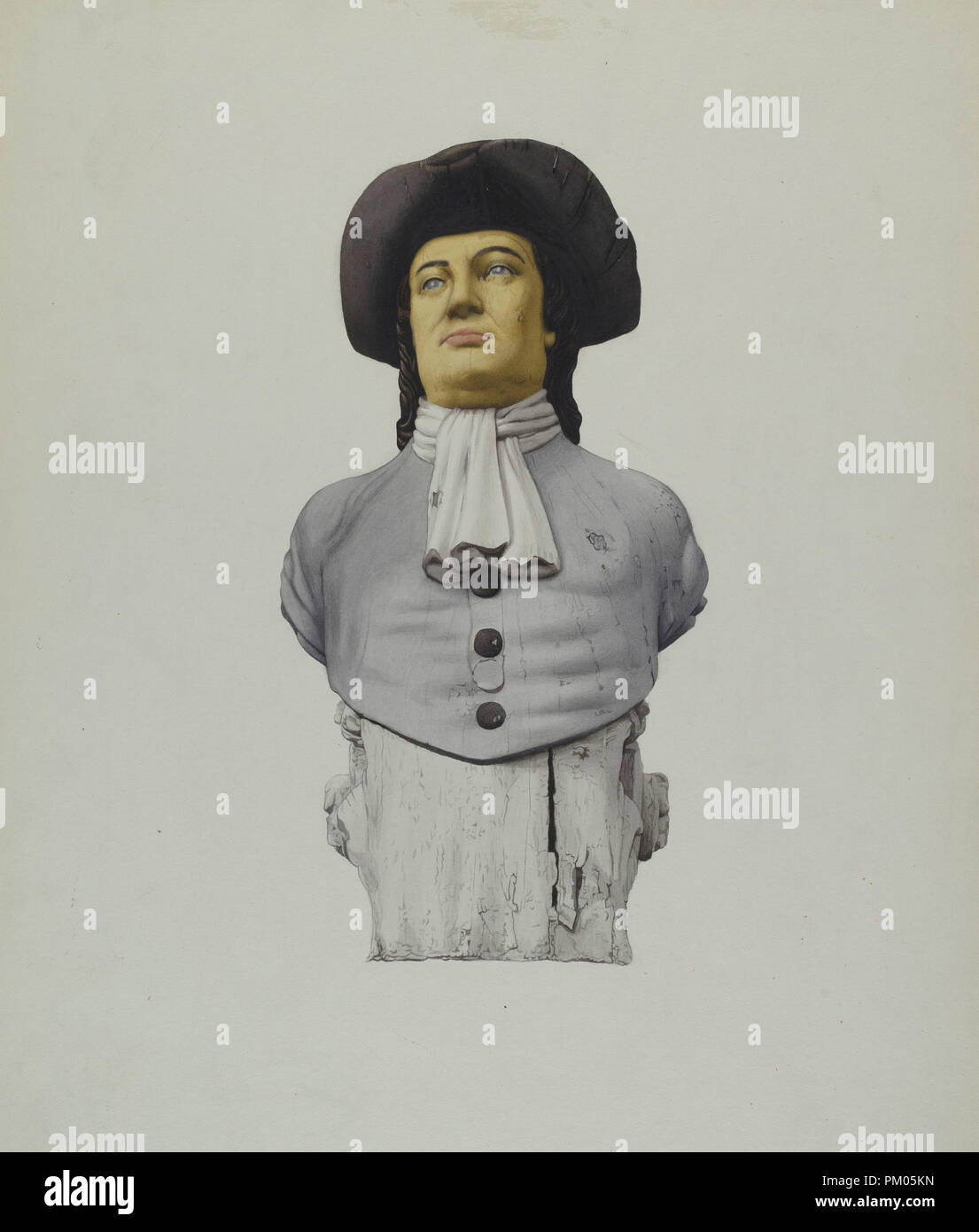 Figurehead: "Quaker". Dated: c. 1939. Dimensions: overall: 45.6 x 36.6 ...