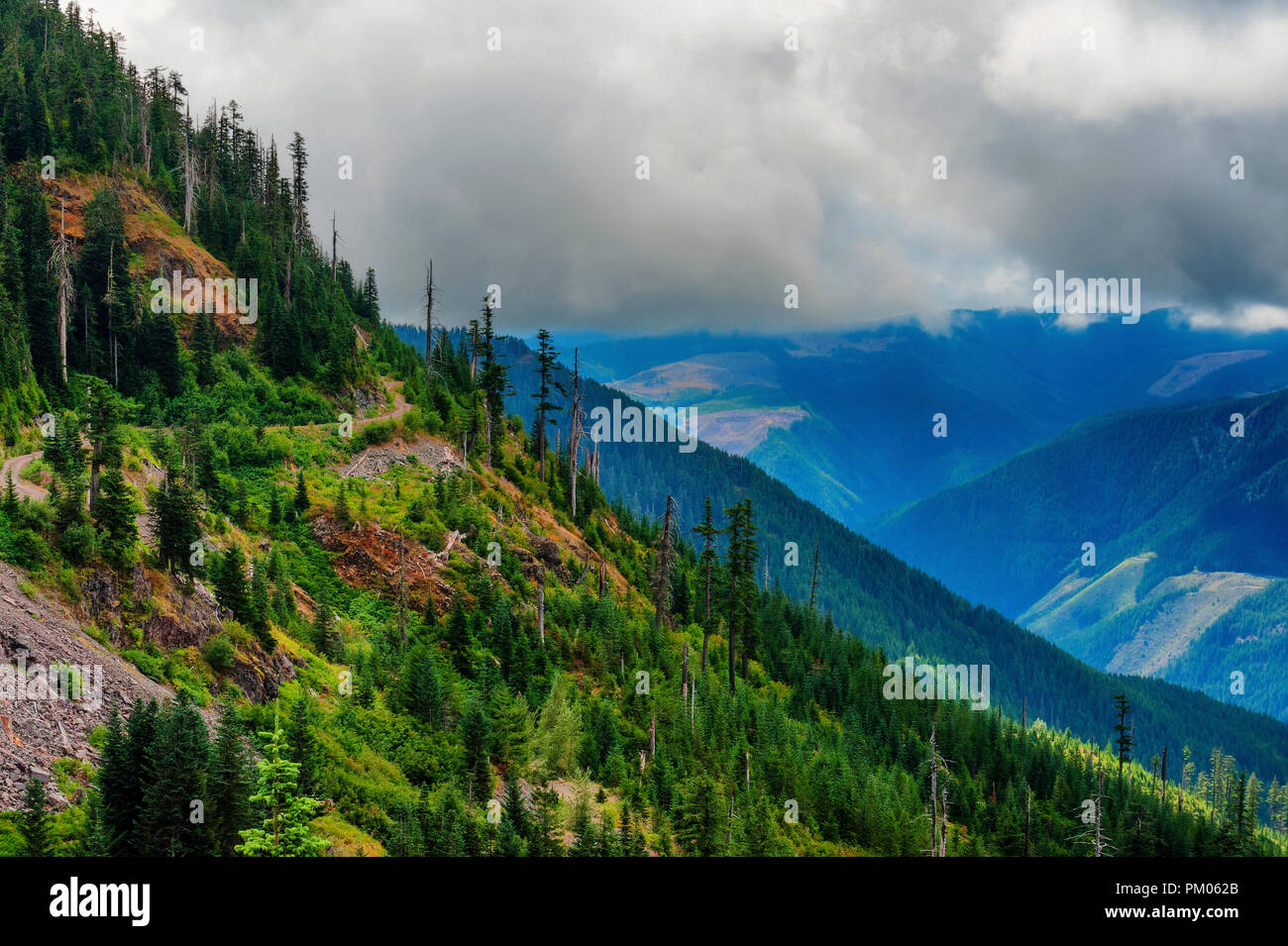 Landscape view while hiking in the Detroit, Oregon area of the Cascade ...