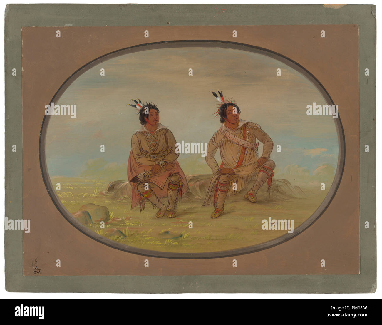 Two Choctaw Indians. Dated: 1861/1869. Dimensions: overall: 47.2 x 63.8 ...