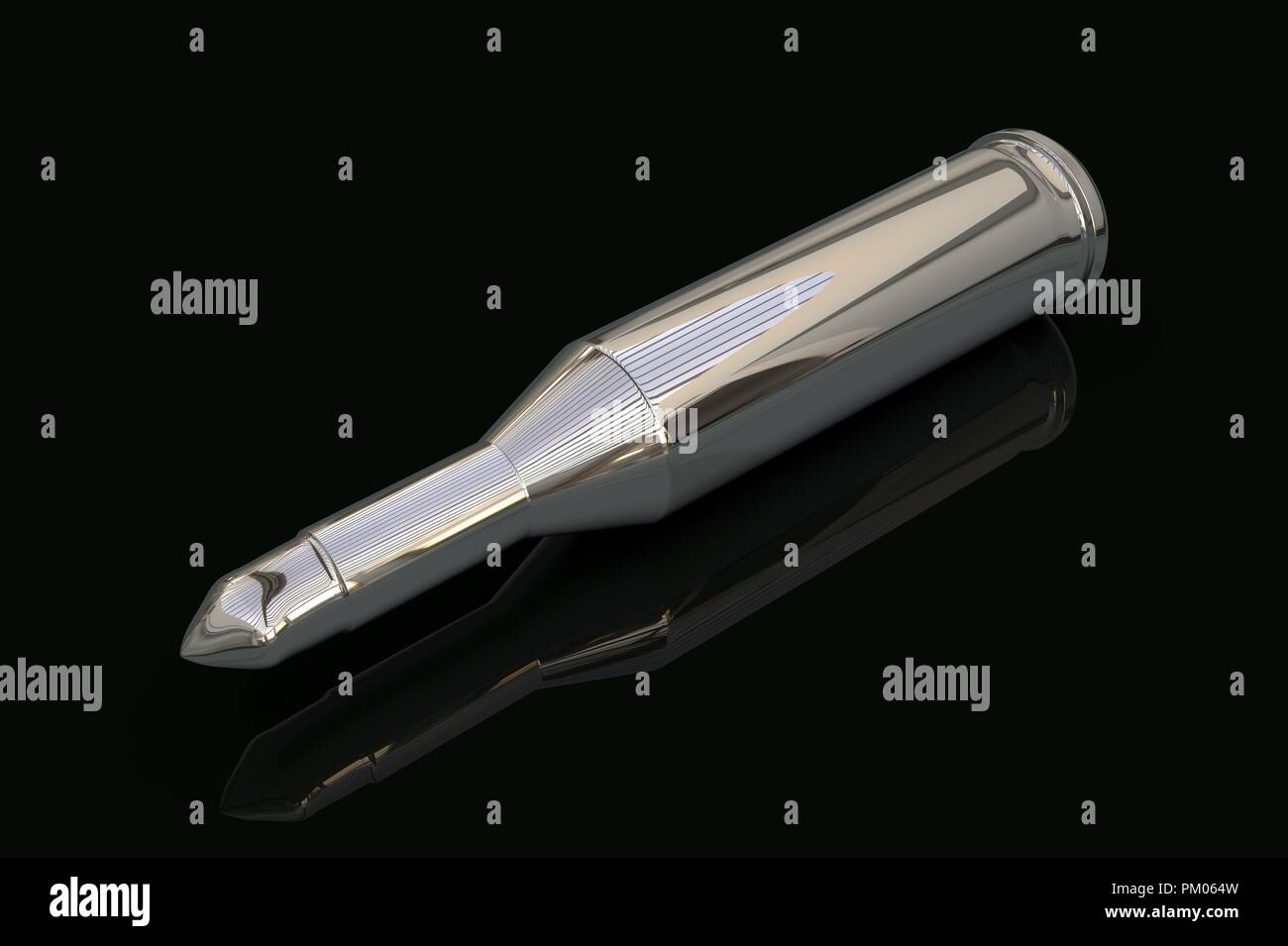 3d render silver bullet hi-res stock photography and images - Alamy