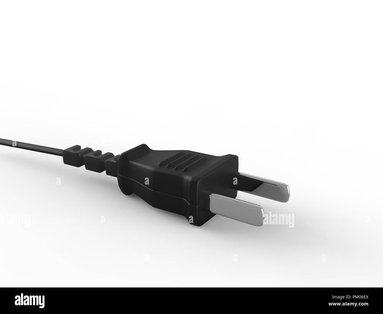 Three pin plug Black and White Stock Photos & Images - Alamy