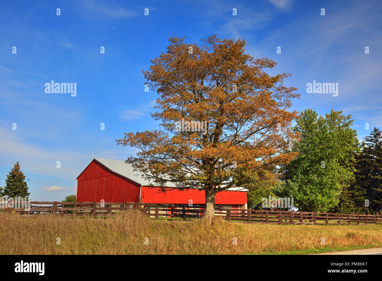 Typical Canadian Countryside in Ontario Stock Photo - Alamy