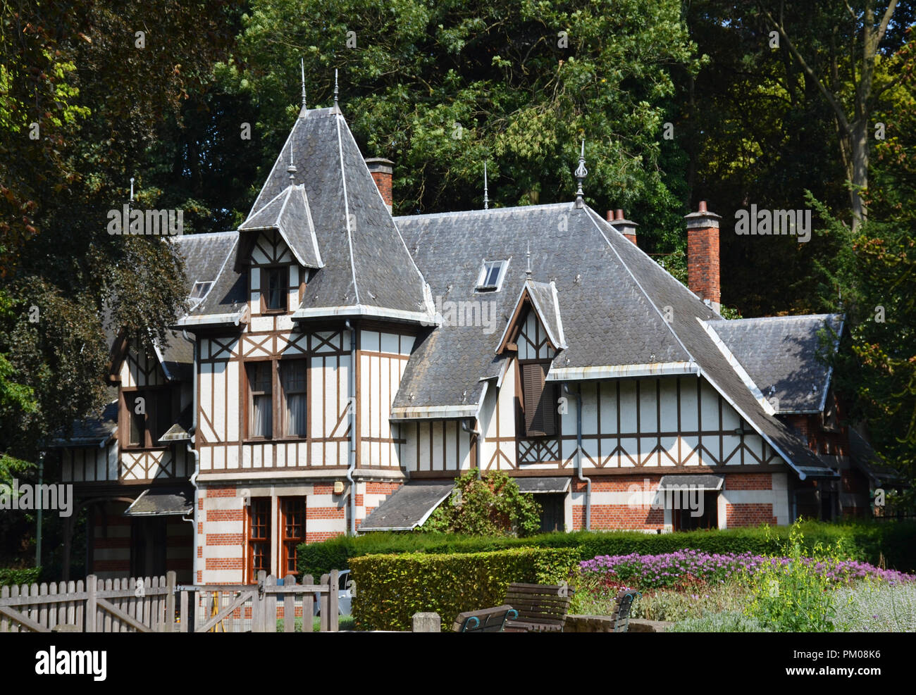 Old beautiful house in the park in Brussels, Belgium Stock Photo - Alamy