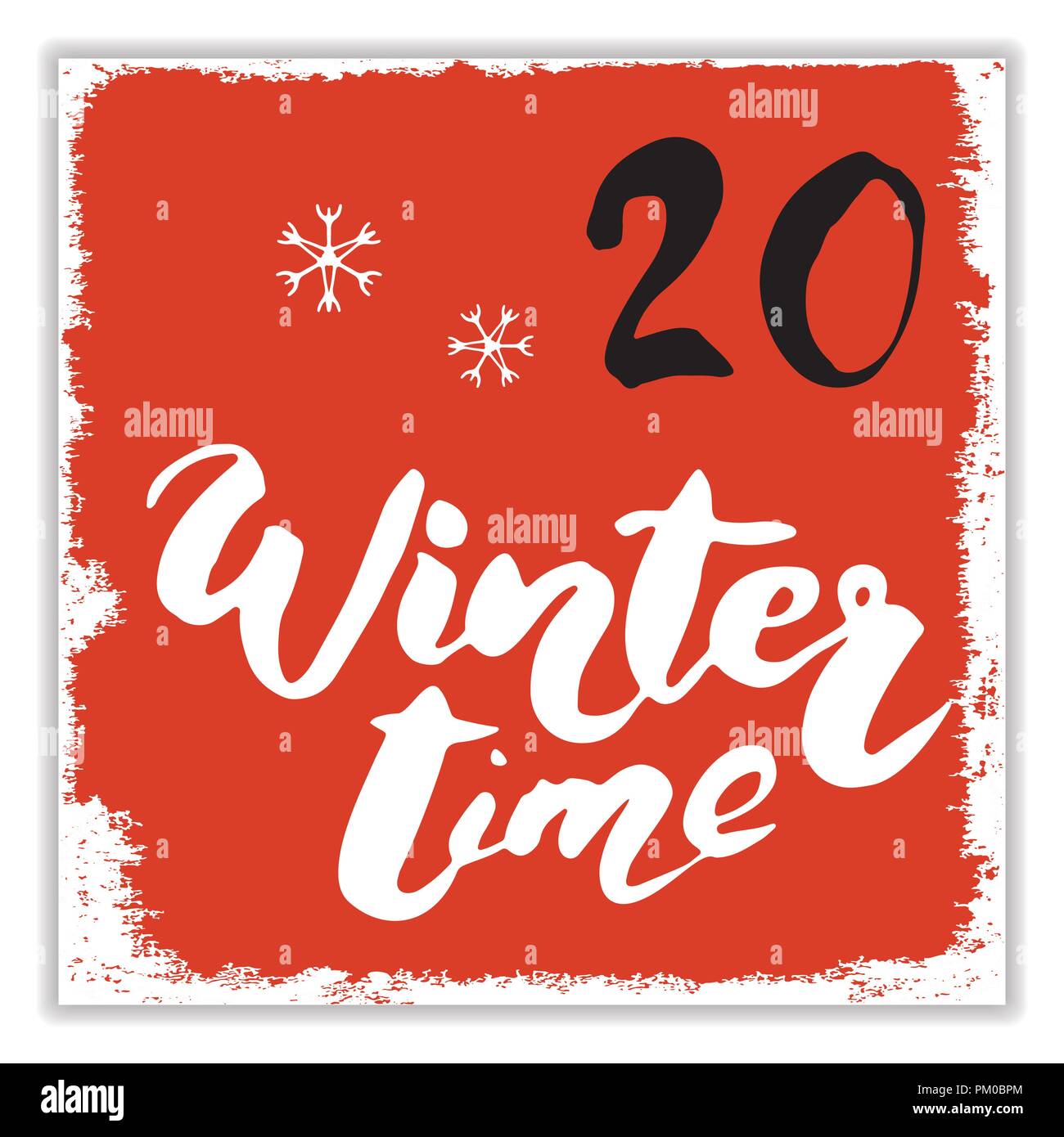 Christmas advent calendar. Hand drawn elements and numbers. Winter ...