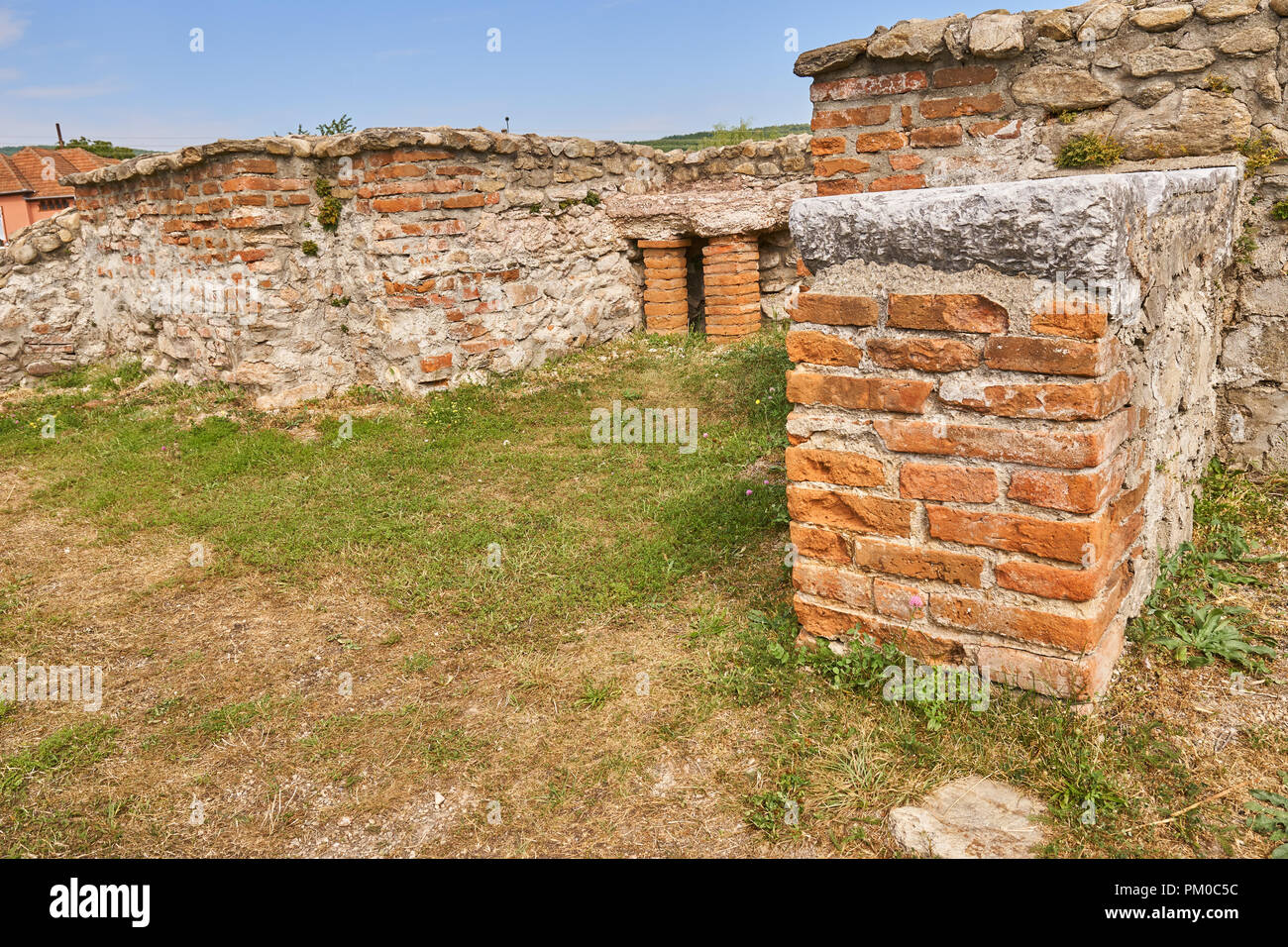 Ancient roman fortress ruins at an archaeology dig site Stock Photo - Alamy