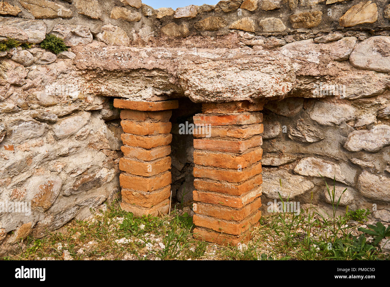 Ancient roman fortress ruins at an archaeology dig site Stock Photo - Alamy