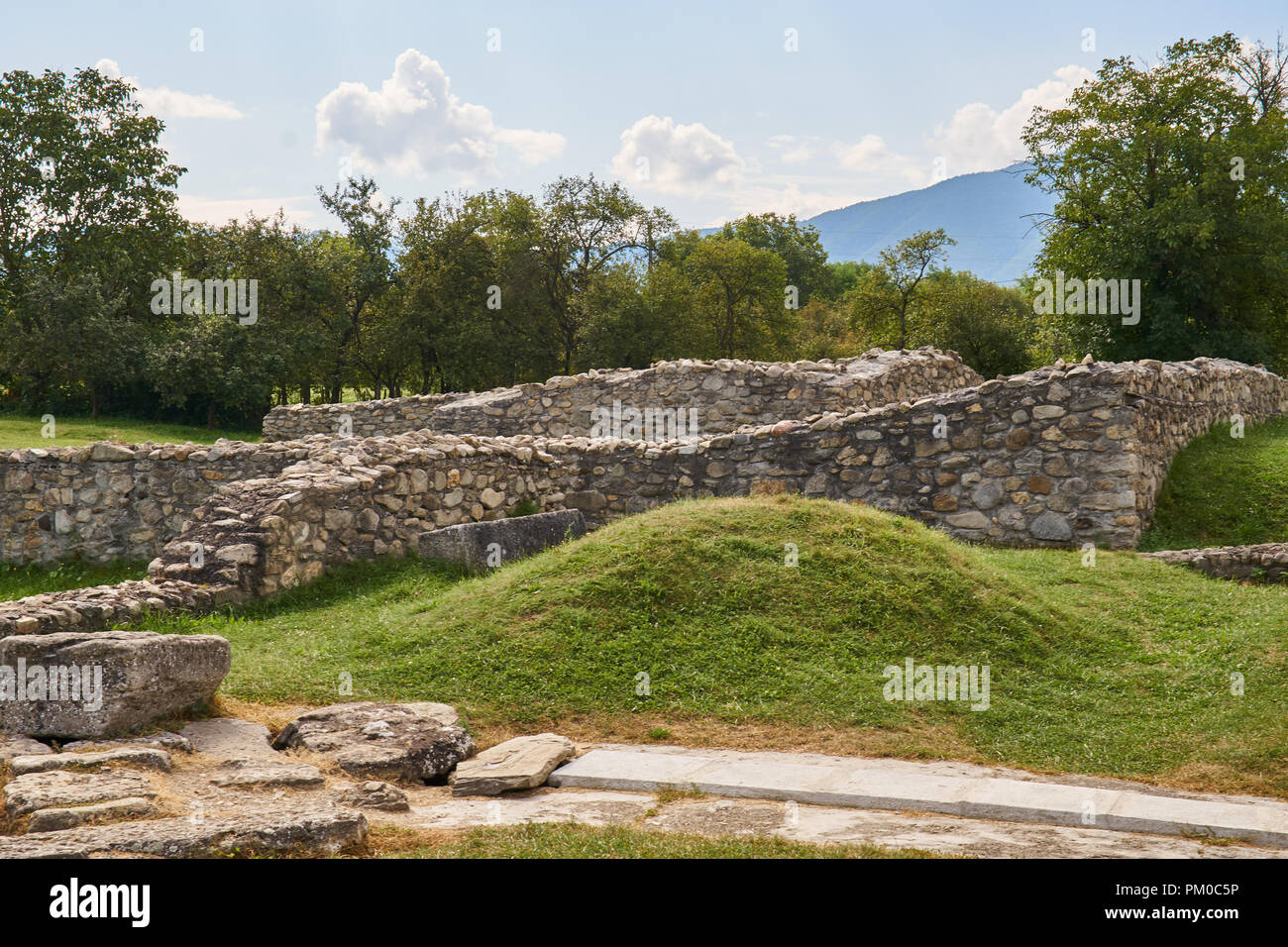 Ancient roman fortress ruins at an archaeology dig site Stock Photo - Alamy
