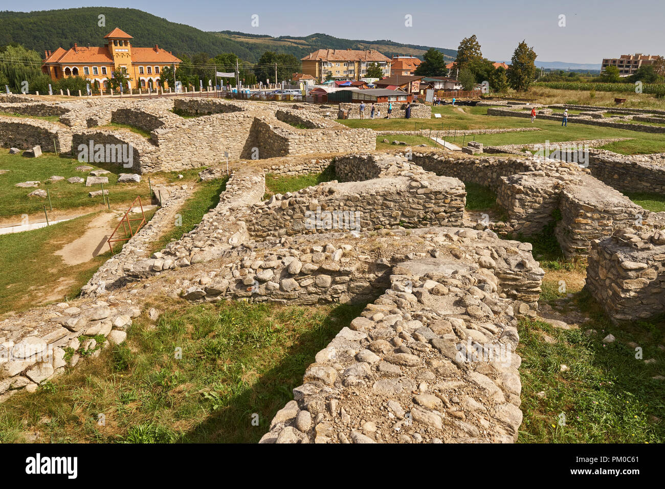 Ancient roman fortress ruins at an archaeology dig site Stock Photo - Alamy