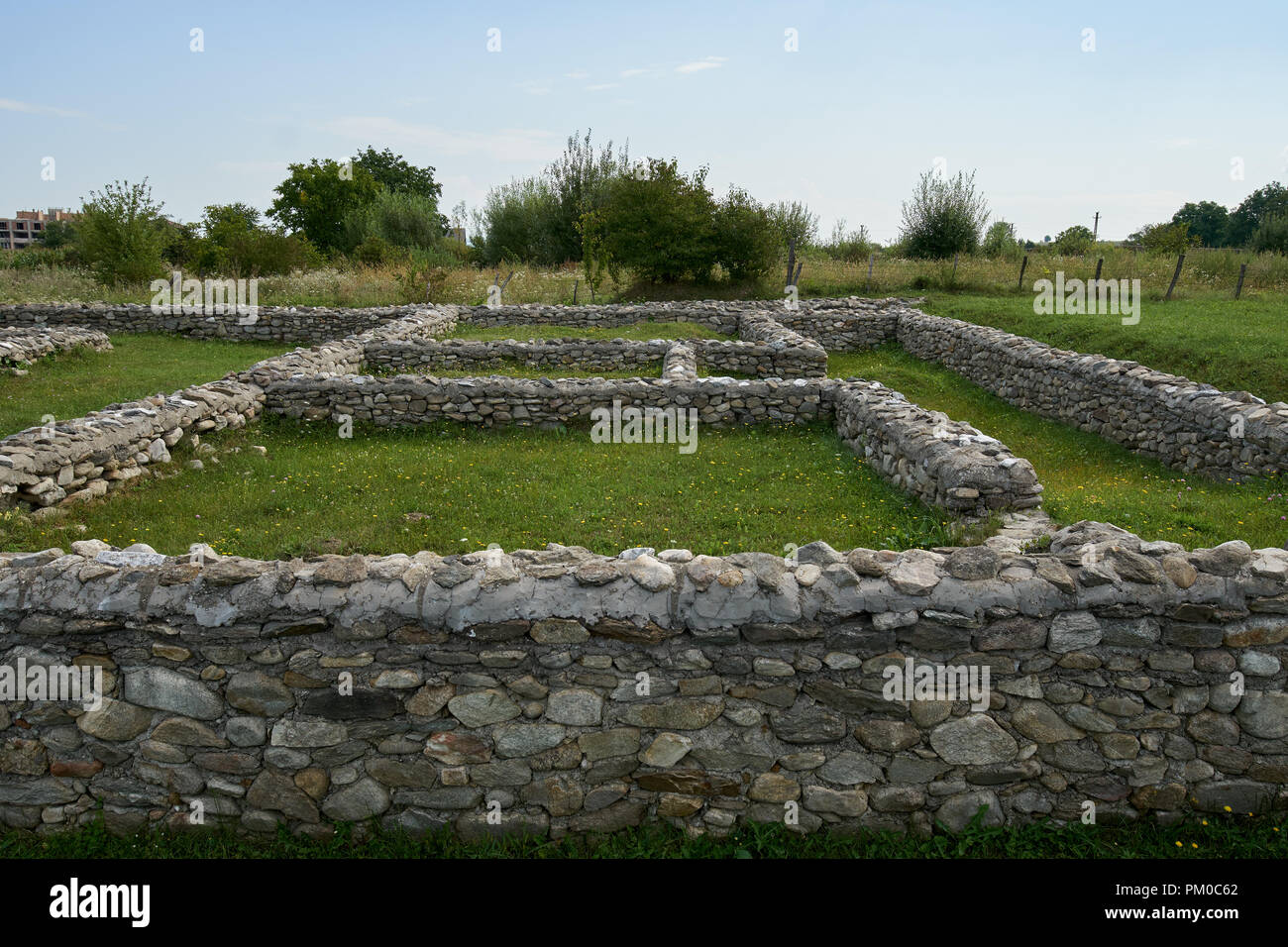 Ancient roman fortress ruins at an archaeology dig site Stock Photo - Alamy