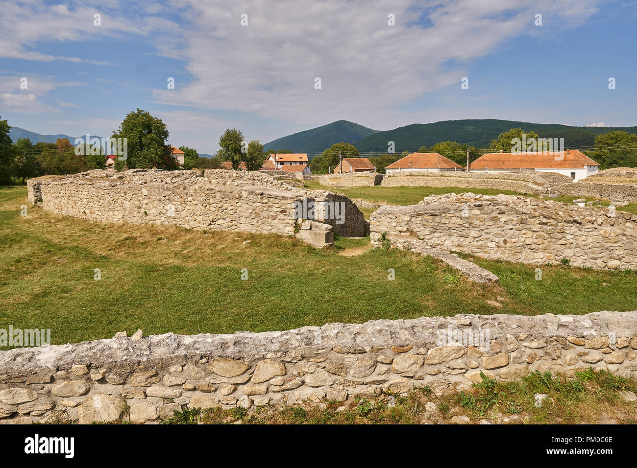 Ancient roman fortress ruins at an archaeology dig site Stock Photo - Alamy