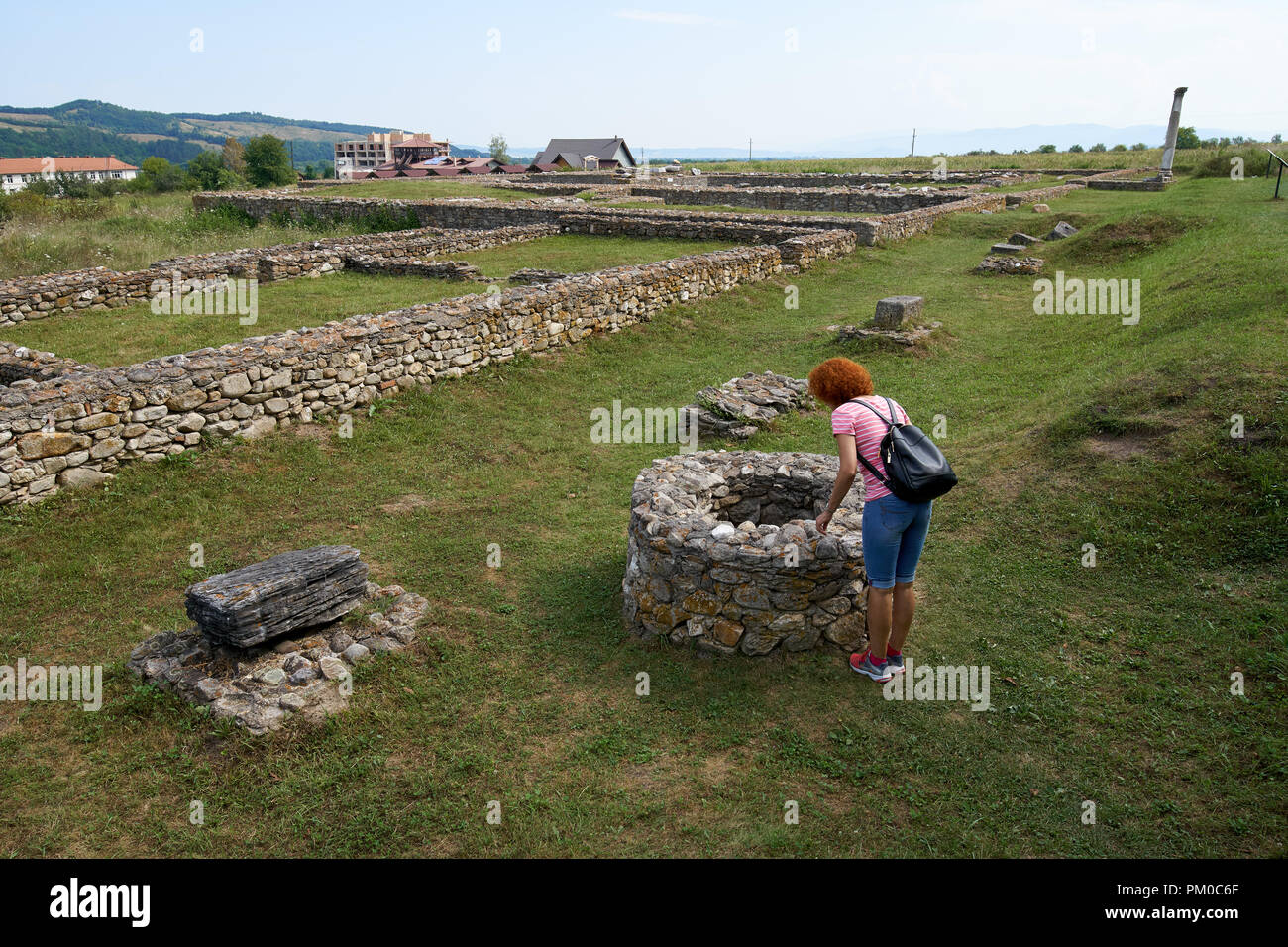 Ancient roman fortress ruins at an archaeology dig site Stock Photo - Alamy