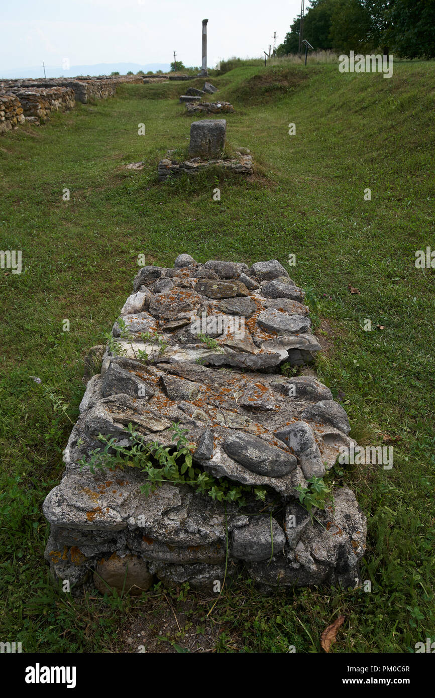 Ancient roman fortress ruins at an archaeology dig site Stock Photo - Alamy