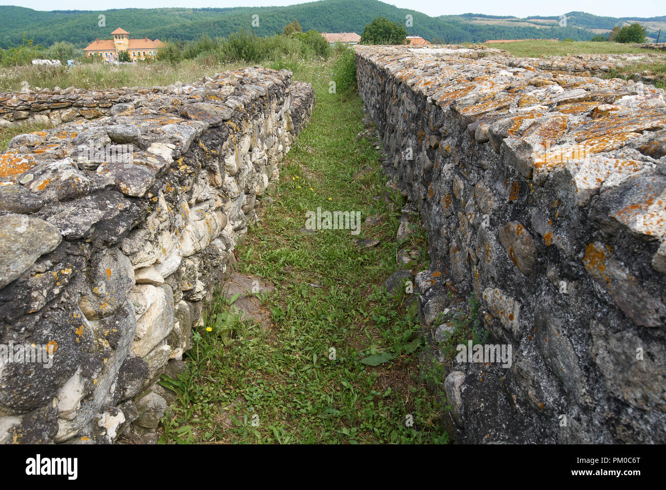 Ancient roman fortress ruins at an archaeology dig site Stock Photo - Alamy