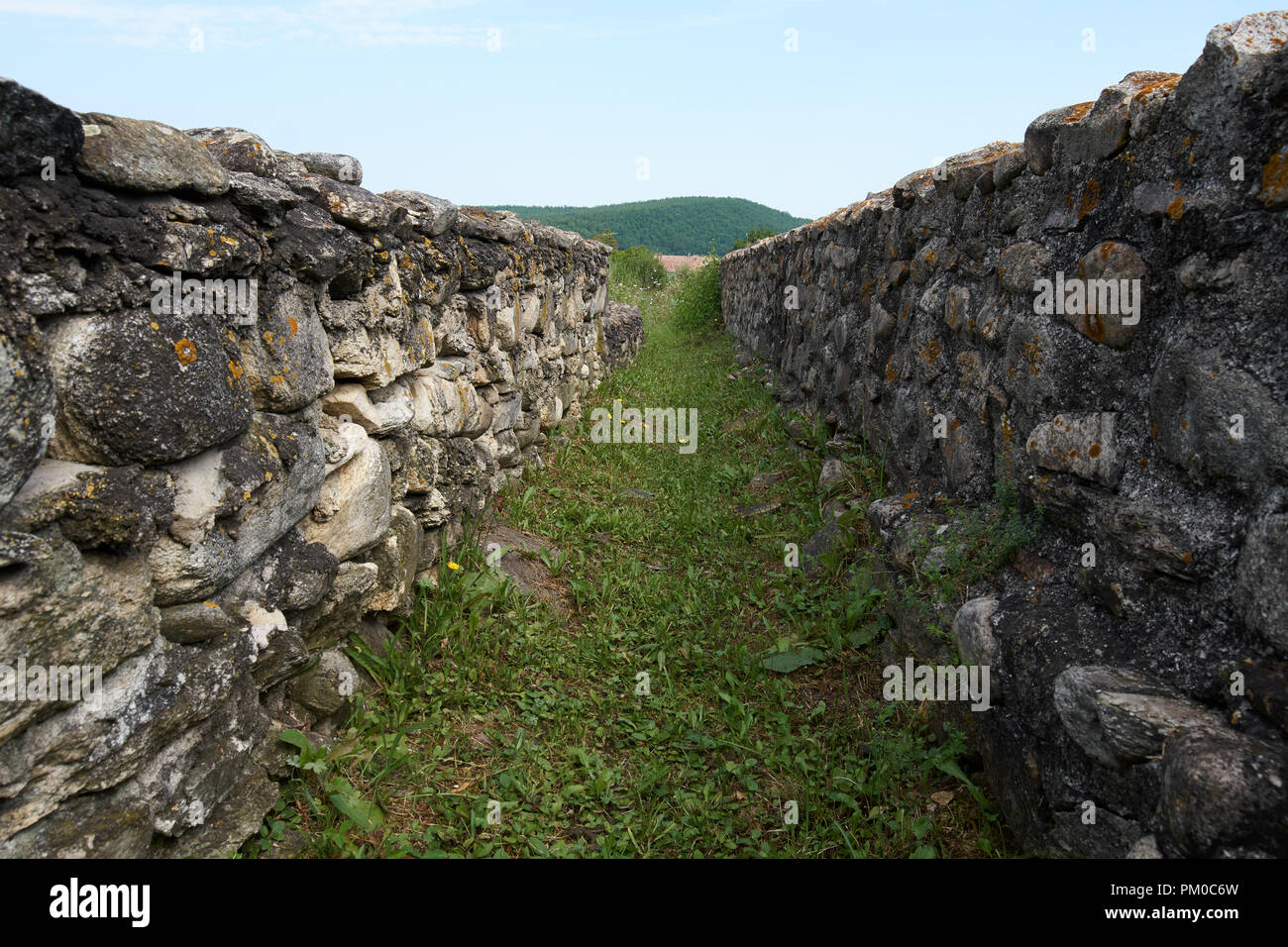 Ancient roman fortress ruins at an archaeology dig site Stock Photo - Alamy