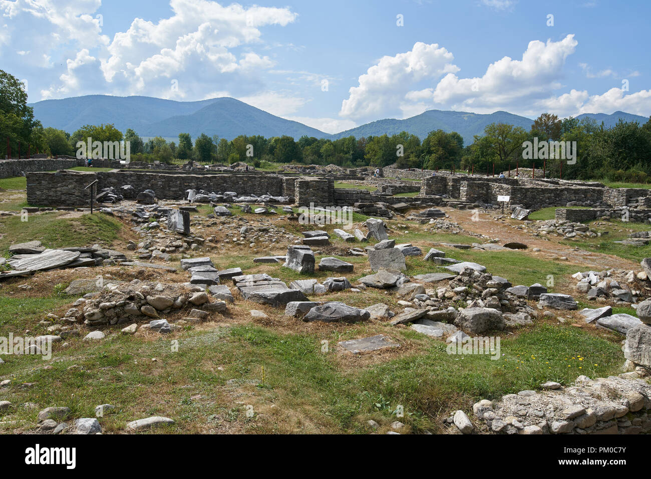 Ancient roman fortress ruins at an archaeology dig site Stock Photo - Alamy