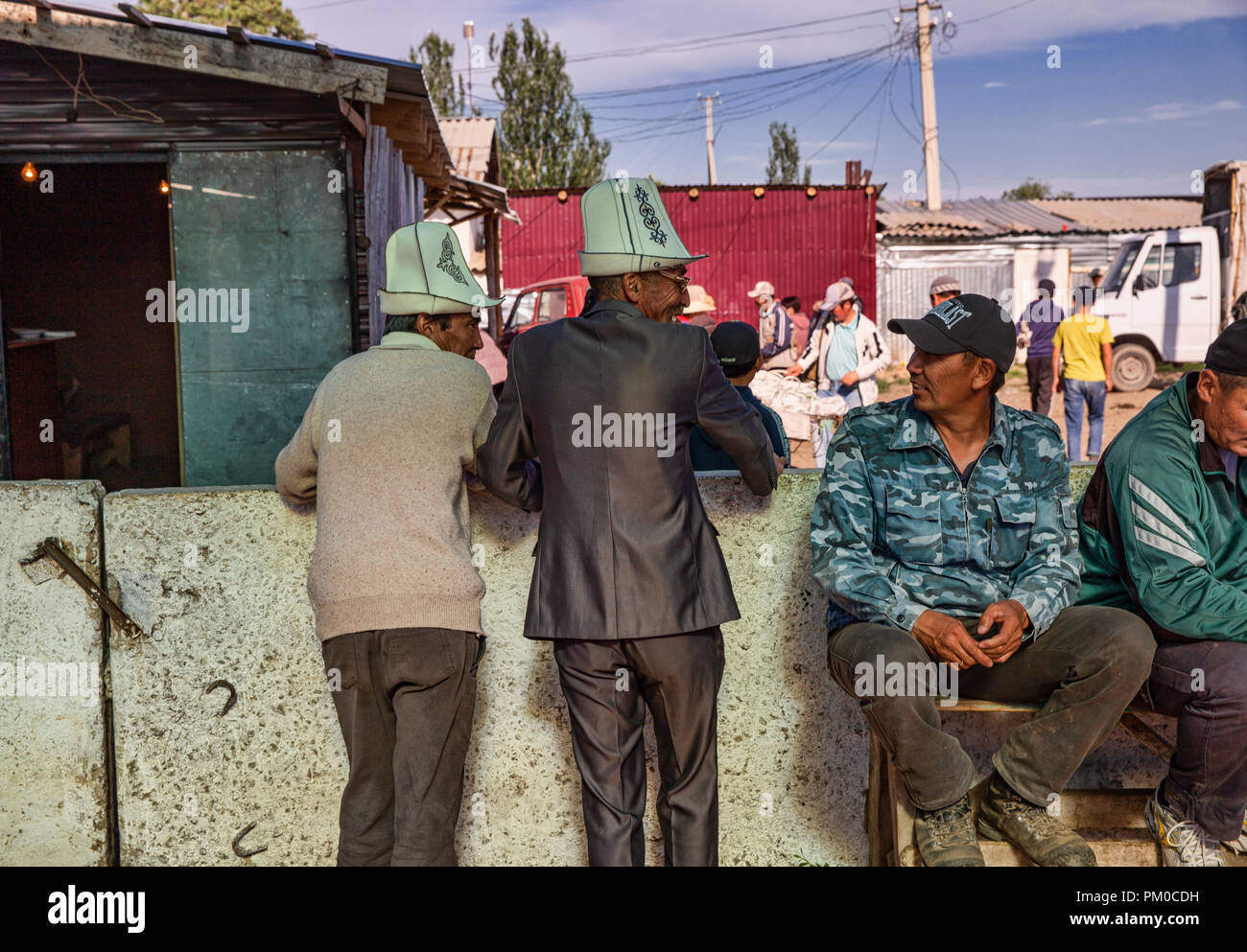Famous Mal Bazaar (мал базары), or animal bazaar, in Karakol ...