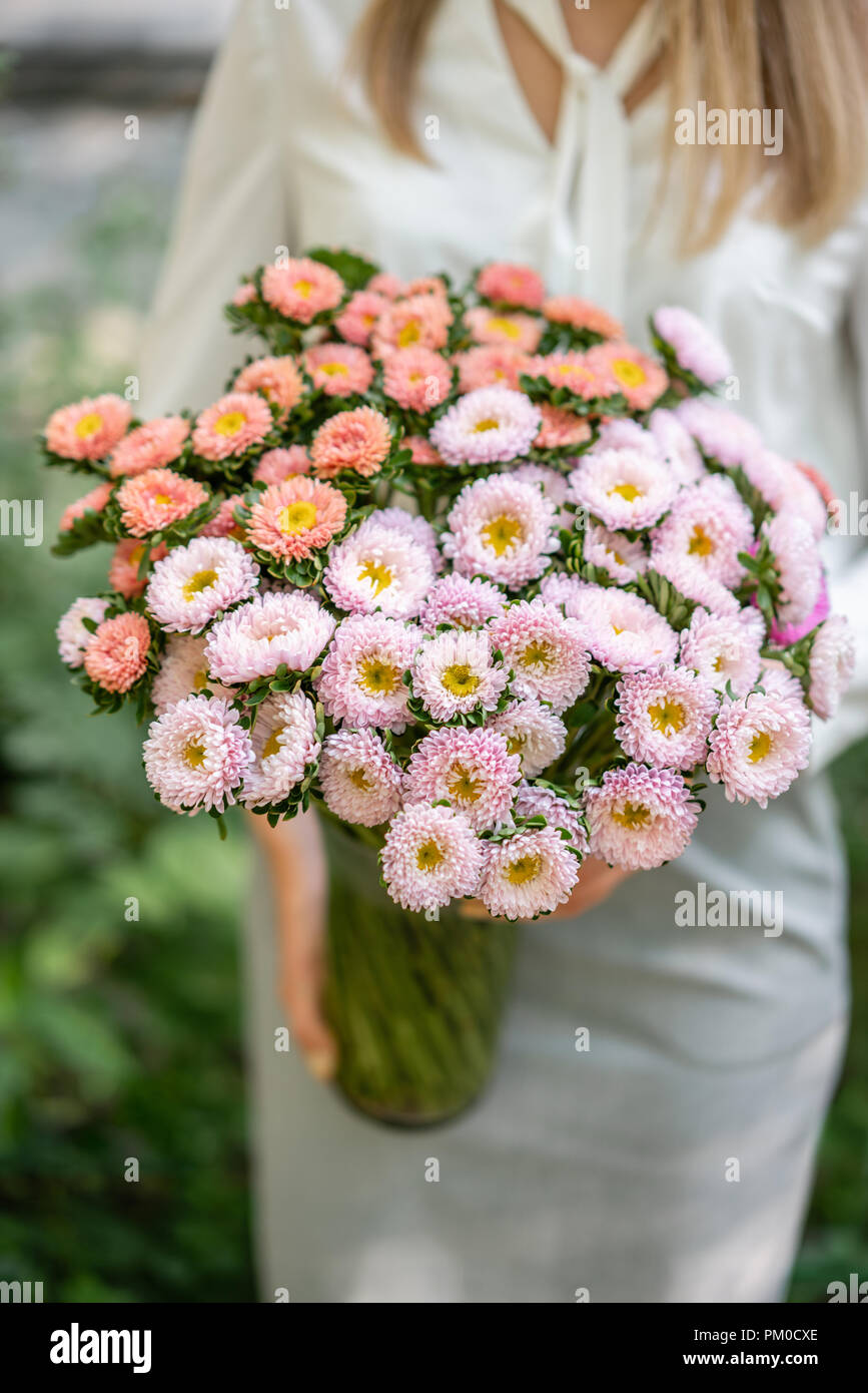 Aster bouquet hi-res stock photography and images - Alamy