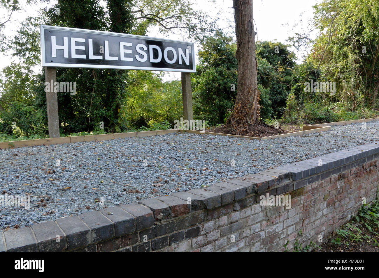 Newly renovated Hellesdon platform, on the old Midland and Great ...