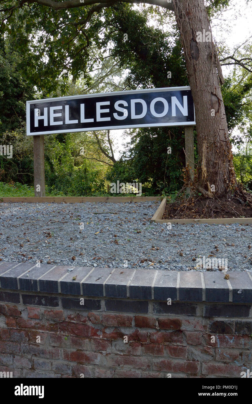 Newly renovated Hellesdon platform, on the old Midland and Great ...
