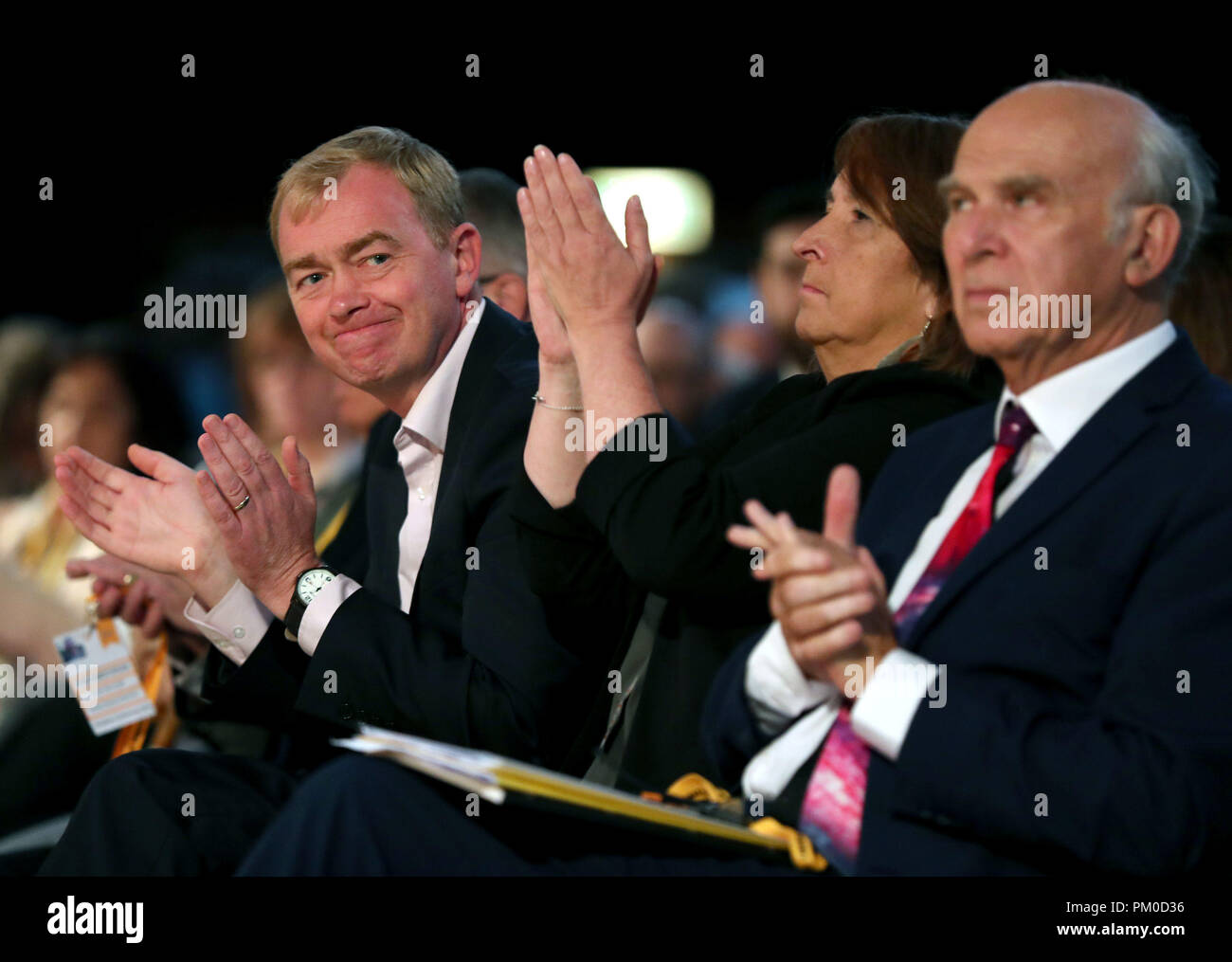 Liberal Democrats leader Sir Vince Cable (right) and his predecessor ...
