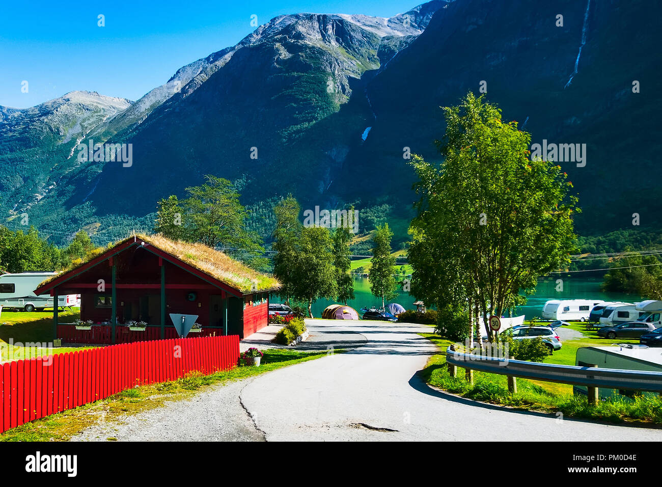 Camping geiranger fjord norway hi-res stock photography and images - Alamy