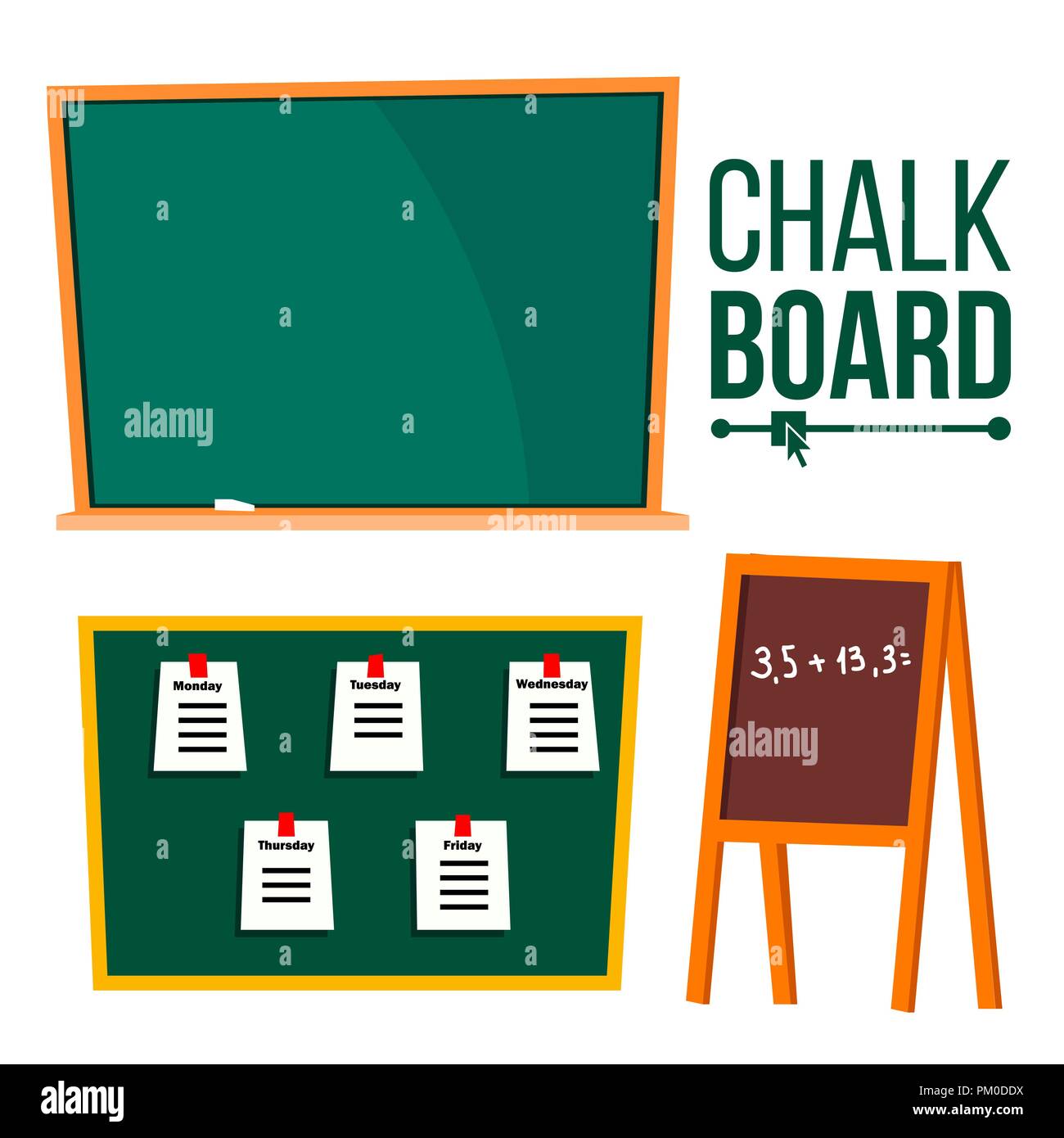 Green Chalkboard Clipart