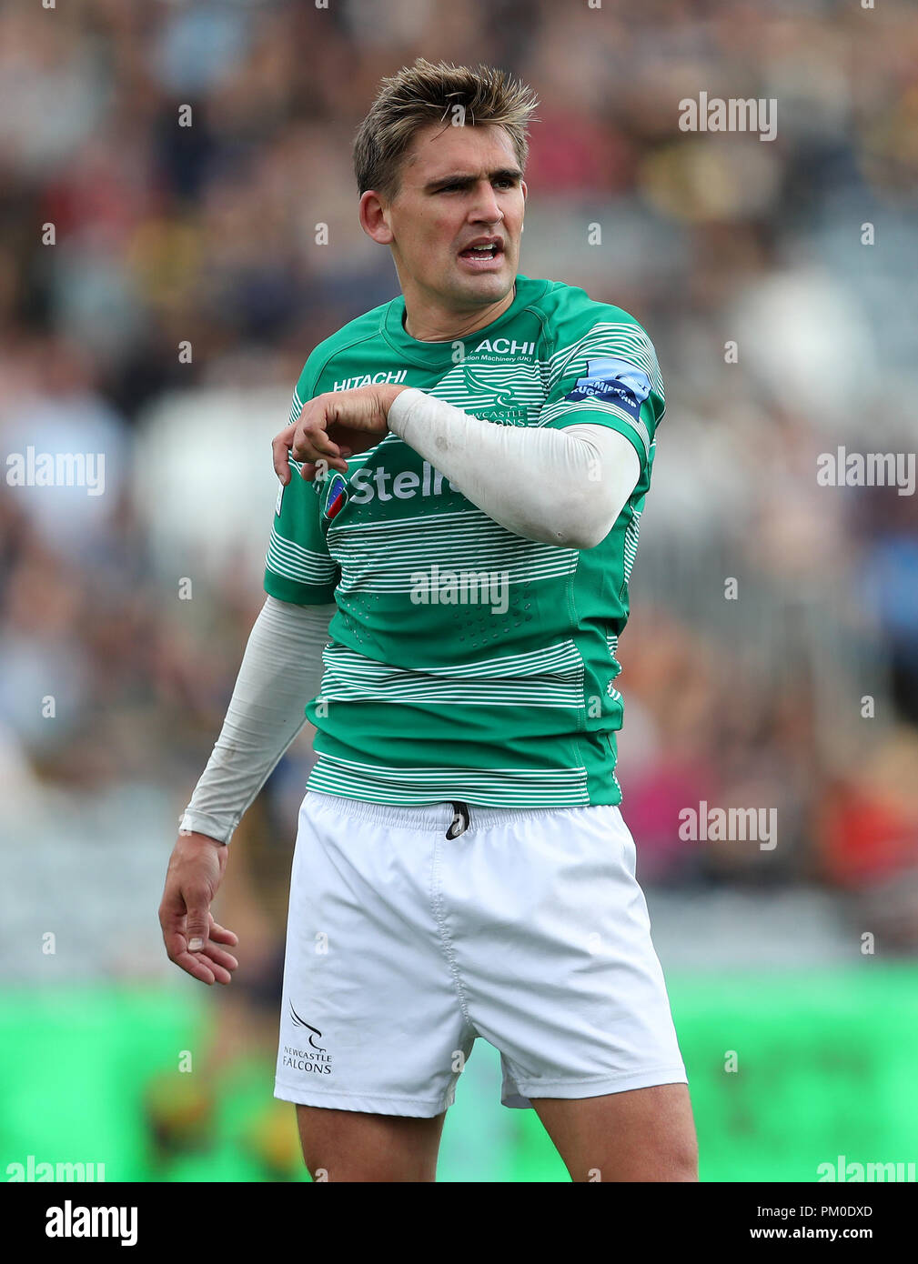 Newcastle Falcons Toby Flood Stock Photo - Alamy
