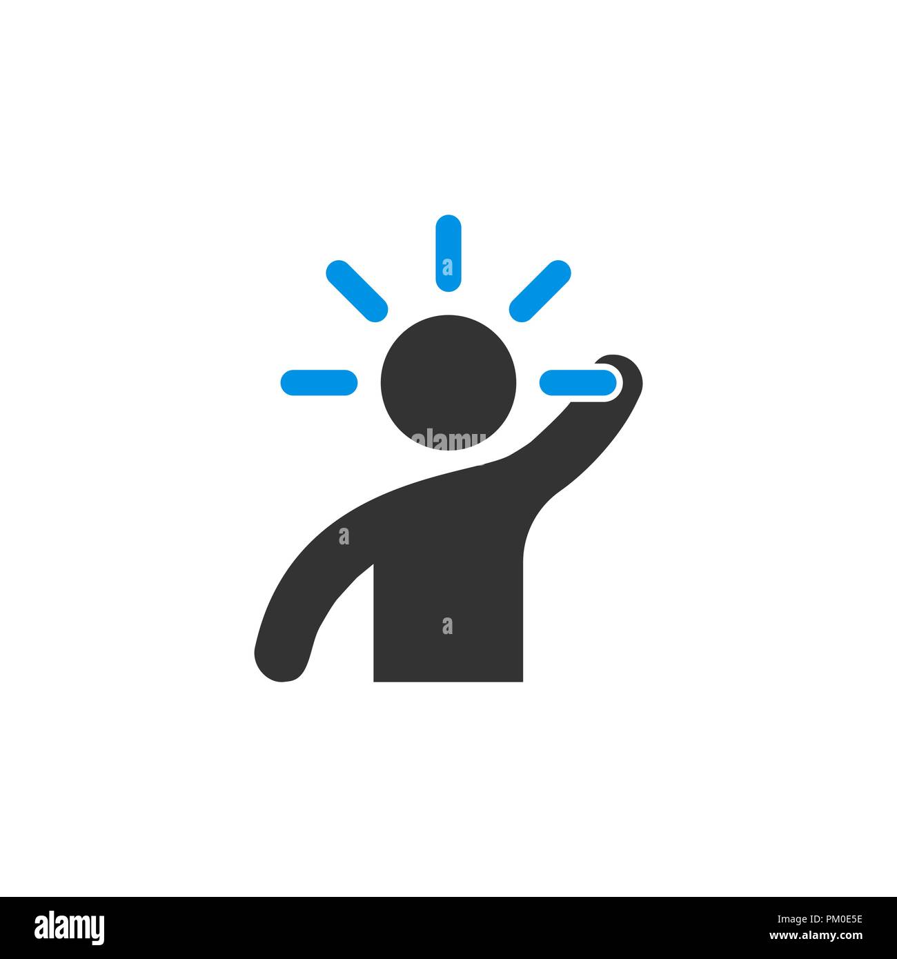 Mind people icon in flat style. Human frustration vector illustration ...