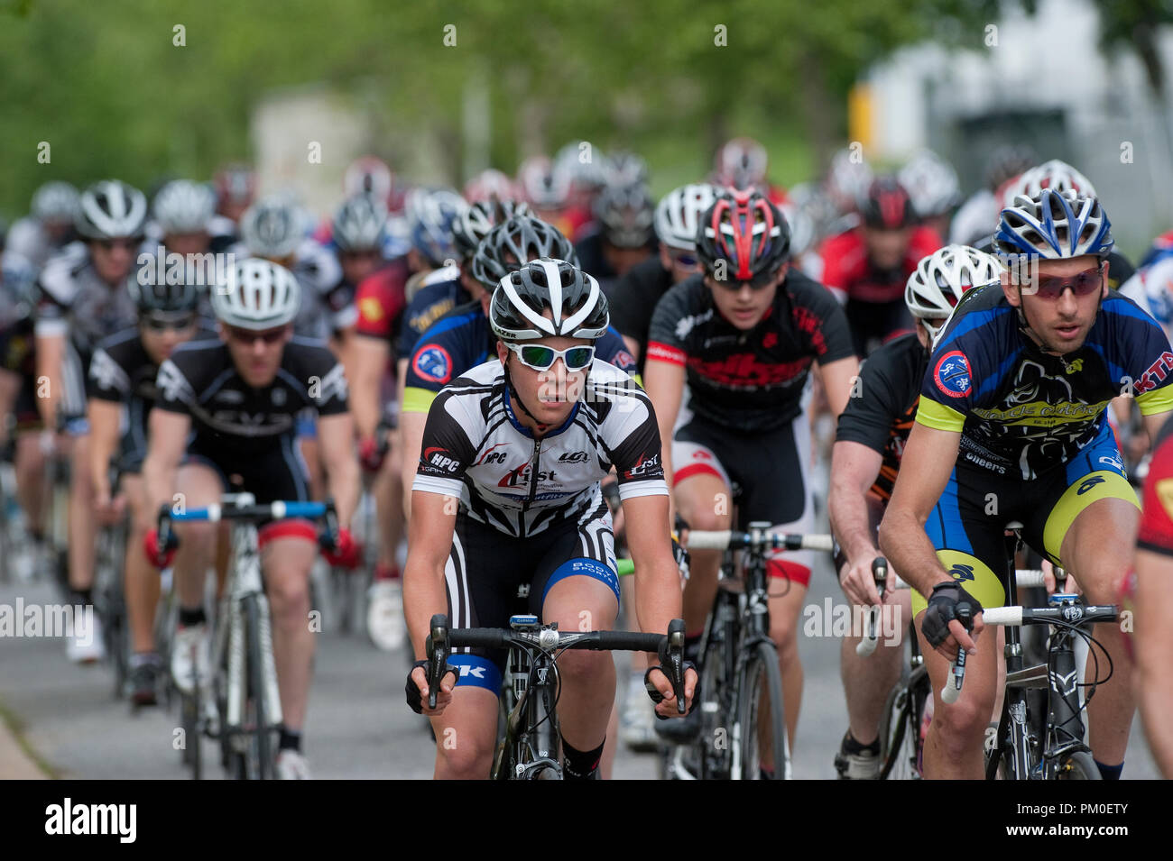 UNITED STATES - June 6: 10th Annual Bunny Hop Criterium bicycle race in ...