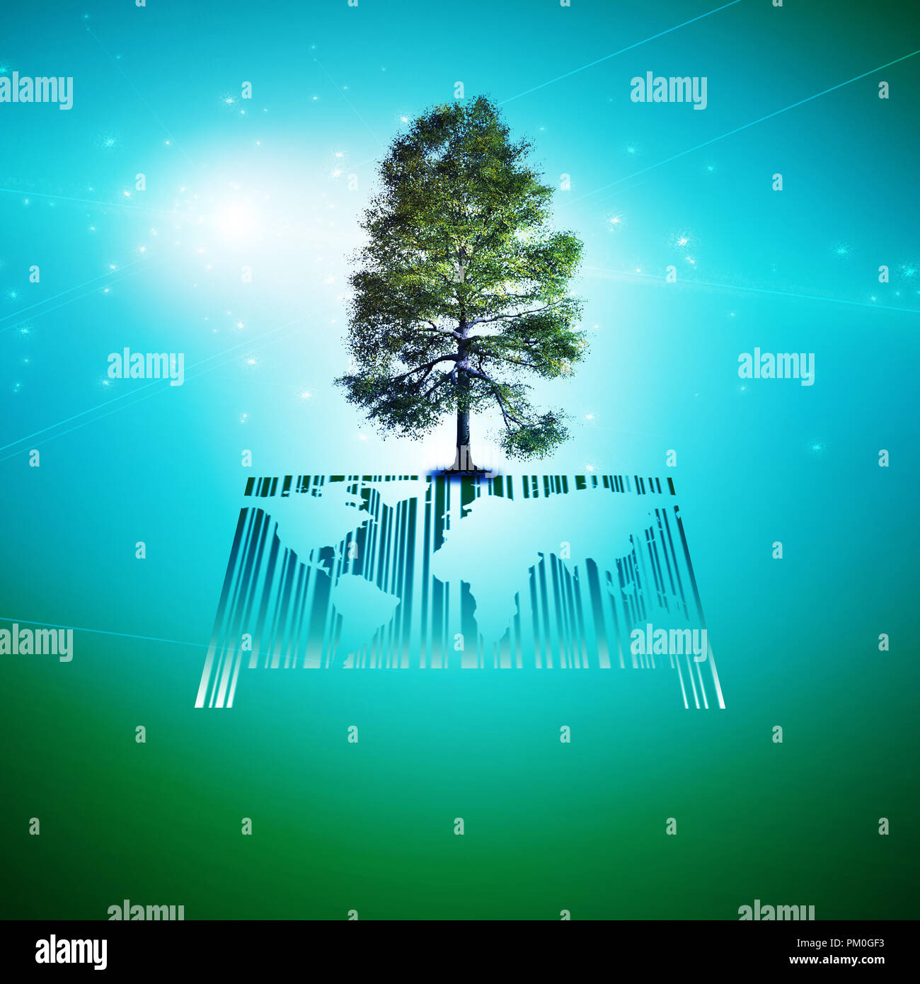 Barcode forest hi-res stock photography and images - Alamy
