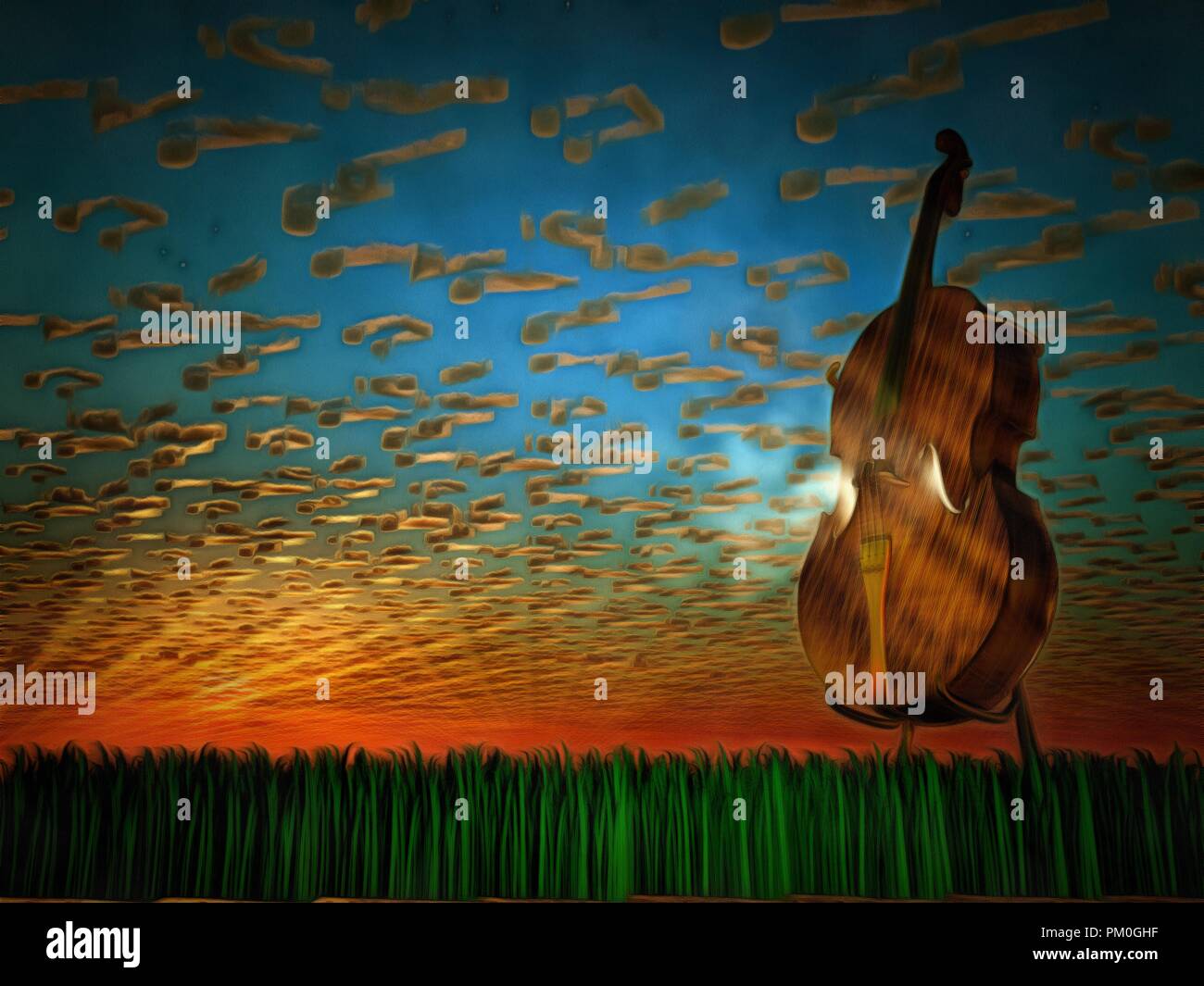 Mozart orchestra painting hi-res stock photography and images - Alamy