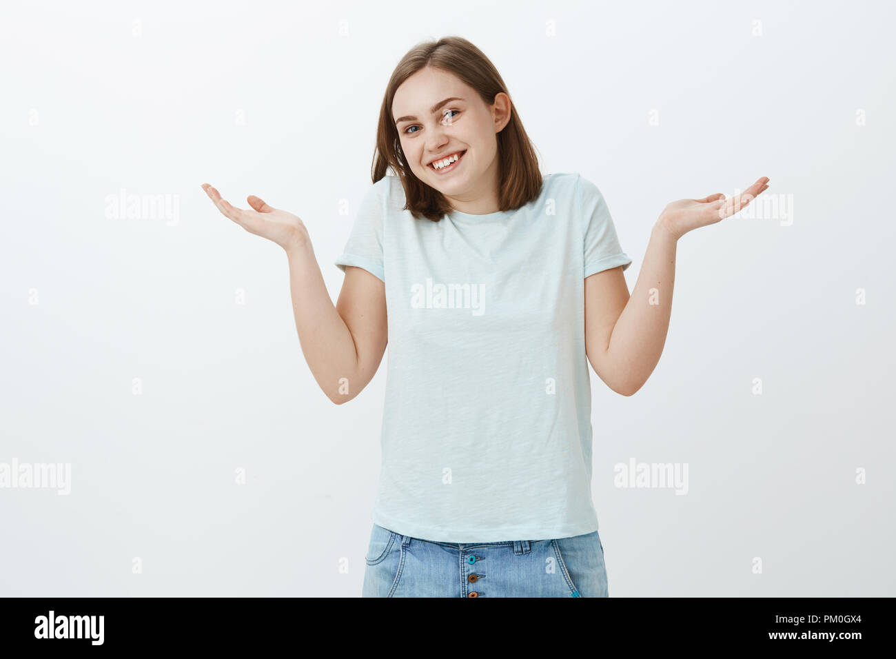 I have no clue and do not care. Chill and happy carefree woman ...