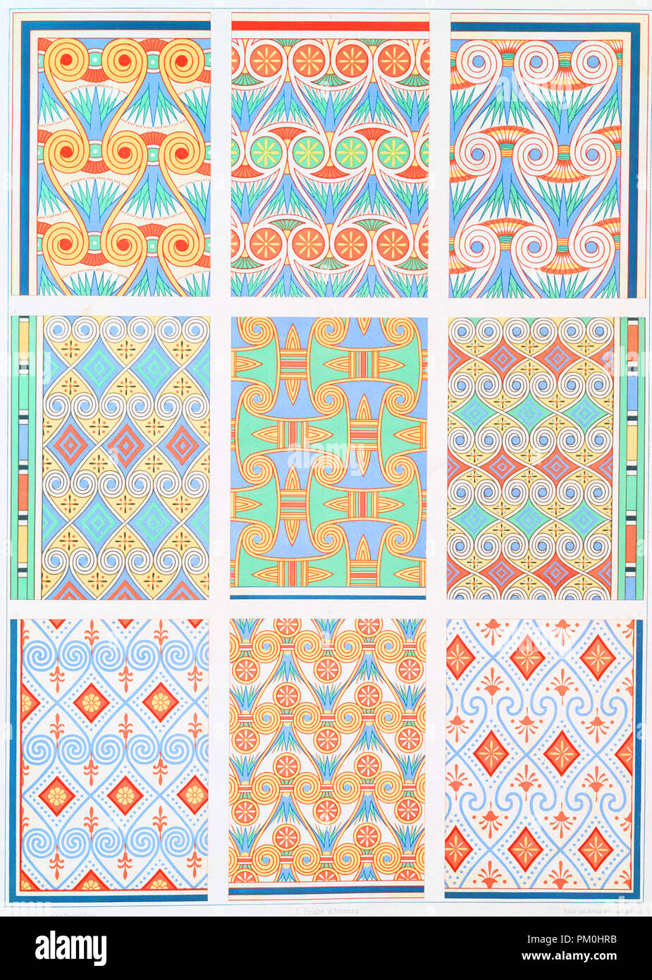 vintage art deco patterns Stock Photo - Alamy