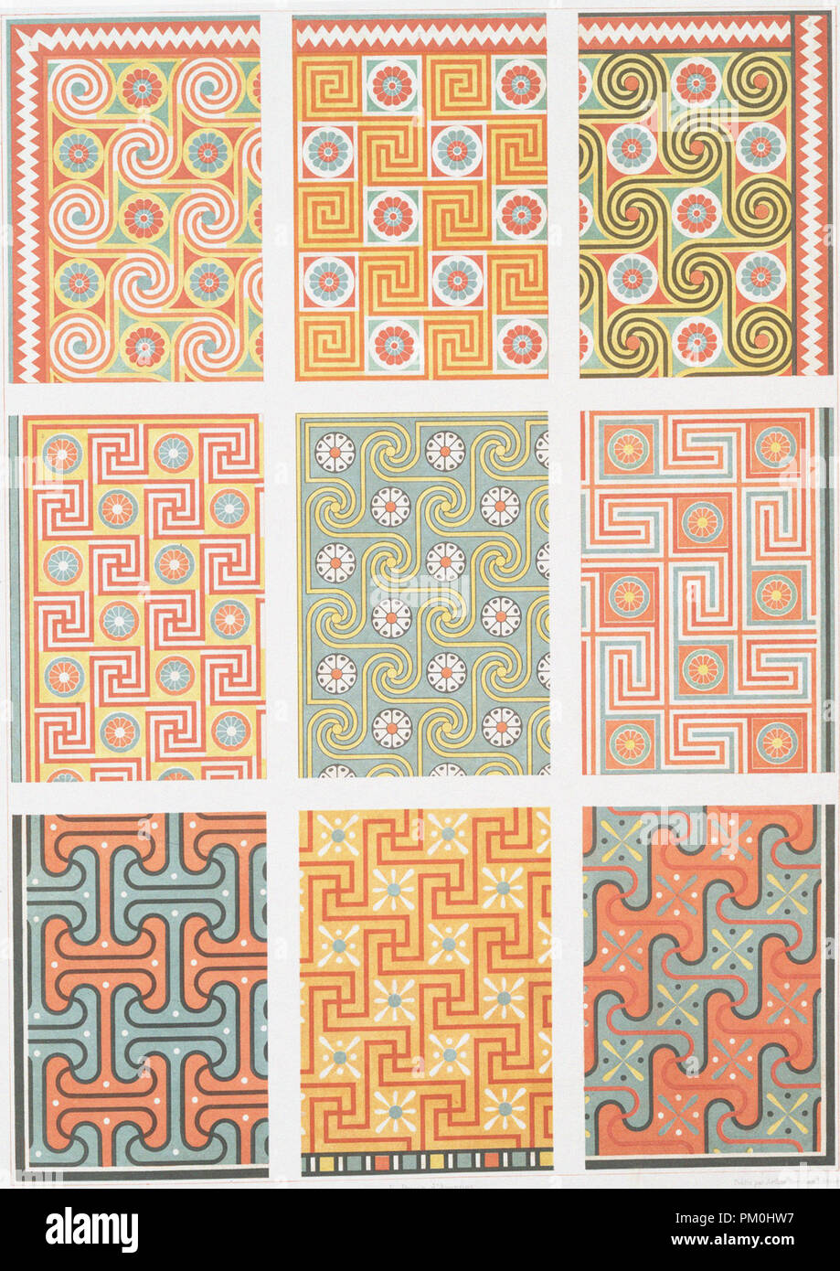 vintage art deco patterns Stock Photo - Alamy