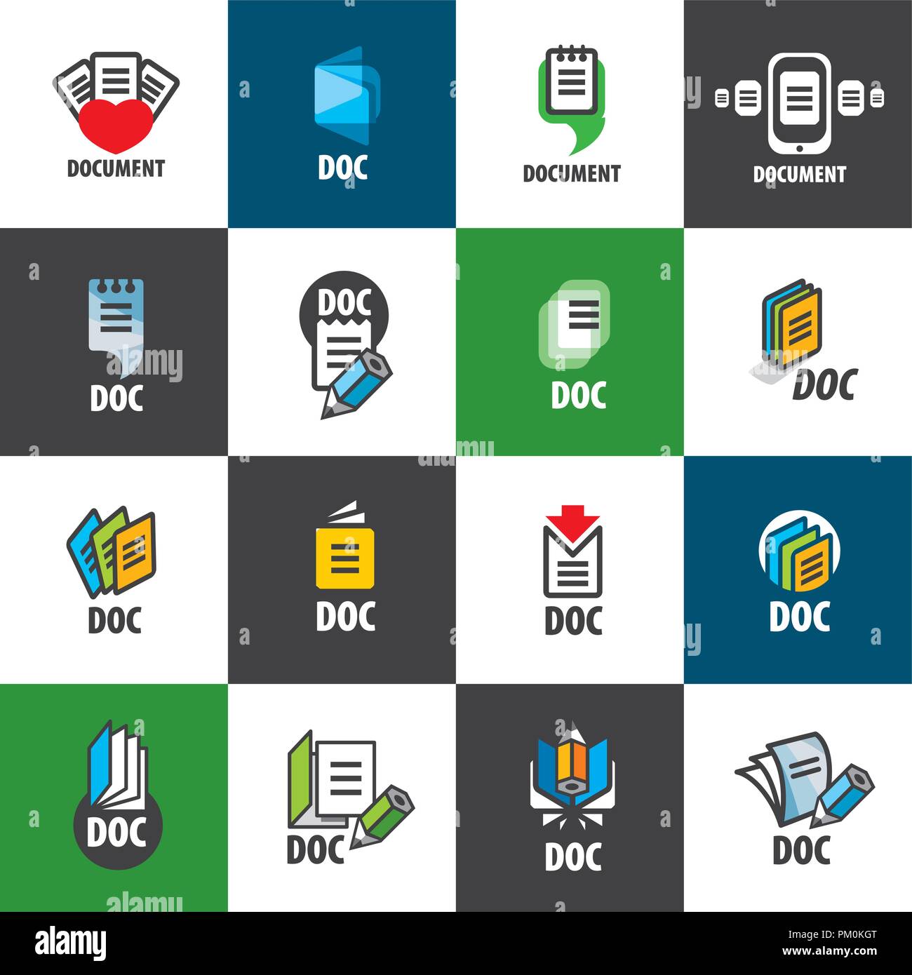 vector logo document Stock Vector Image & Art - Alamy