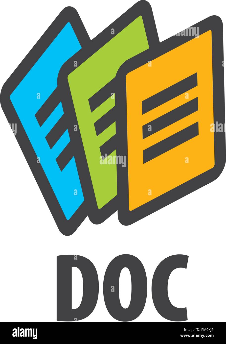 vector logo document Stock Vector Image & Art - Alamy