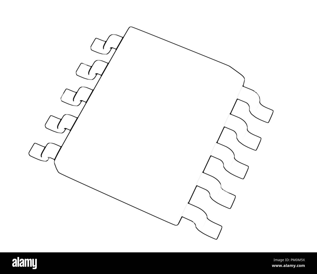 8 pin chip hi-res stock photography and images - Alamy