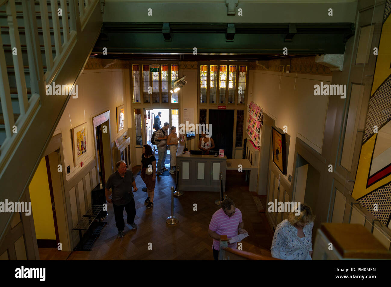 Bansky artwork in Moco Museum in Amsterdam, Netherlands Stock Photo - Alamy