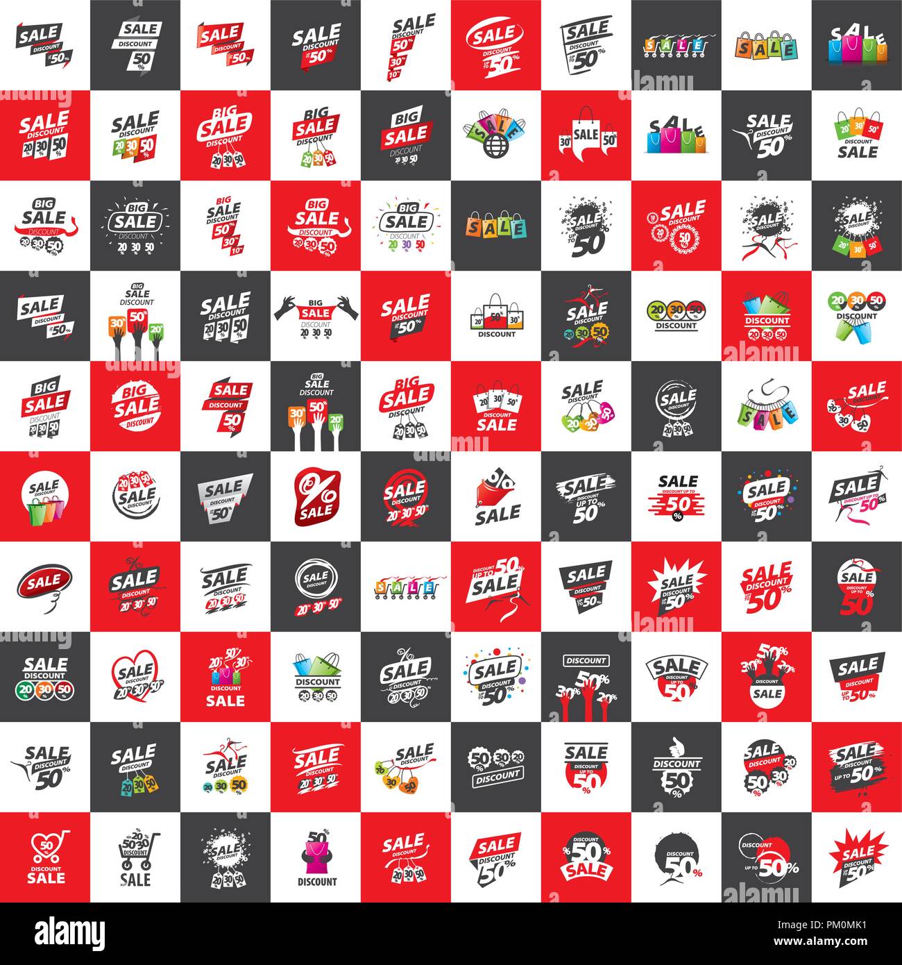 biggest collection of vector icons for sales Stock Vector Image & Art ...