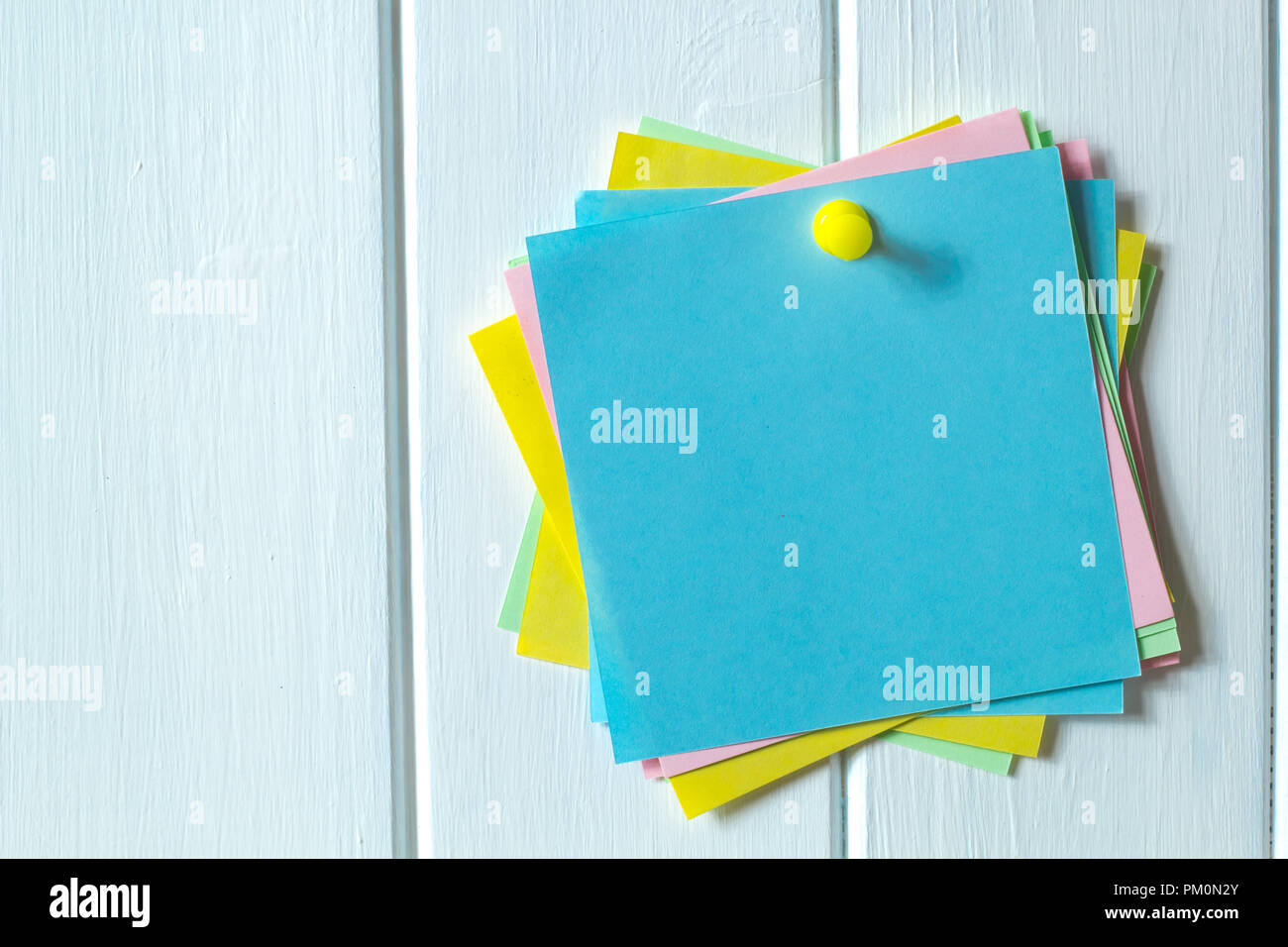 Post stickers for writing memo Stock Photo - Alamy