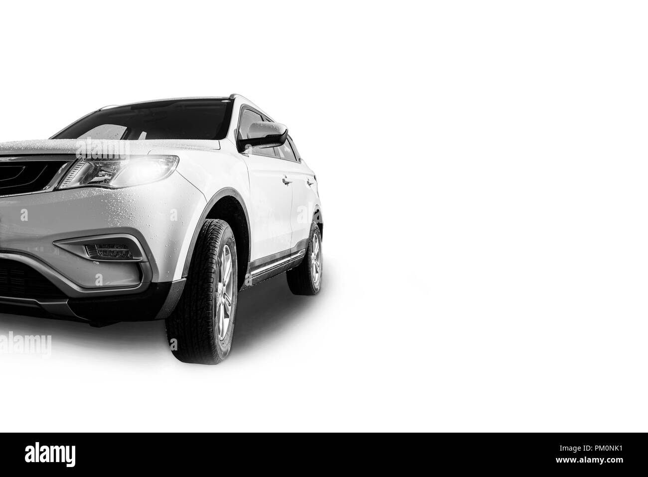 car on a white background Stock Photo - Alamy