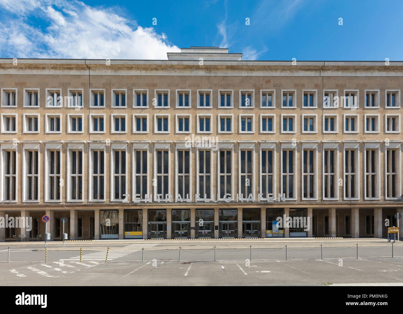 tempelhof Airfield, Berlin, Germany: 15th August 2018: old terminal ...