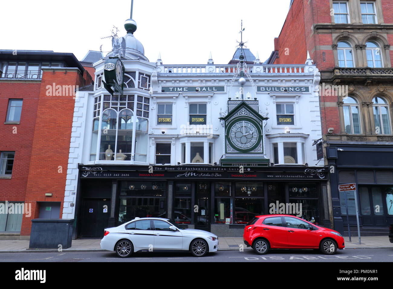 The Time Ball Buildings in Leeds City Centre Stock Photo - Alamy