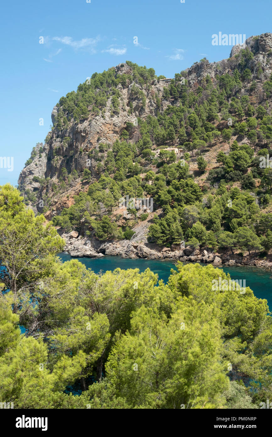 Cala Tuent in the Tramuntana mountains of Mallorca Stock Photo - Alamy