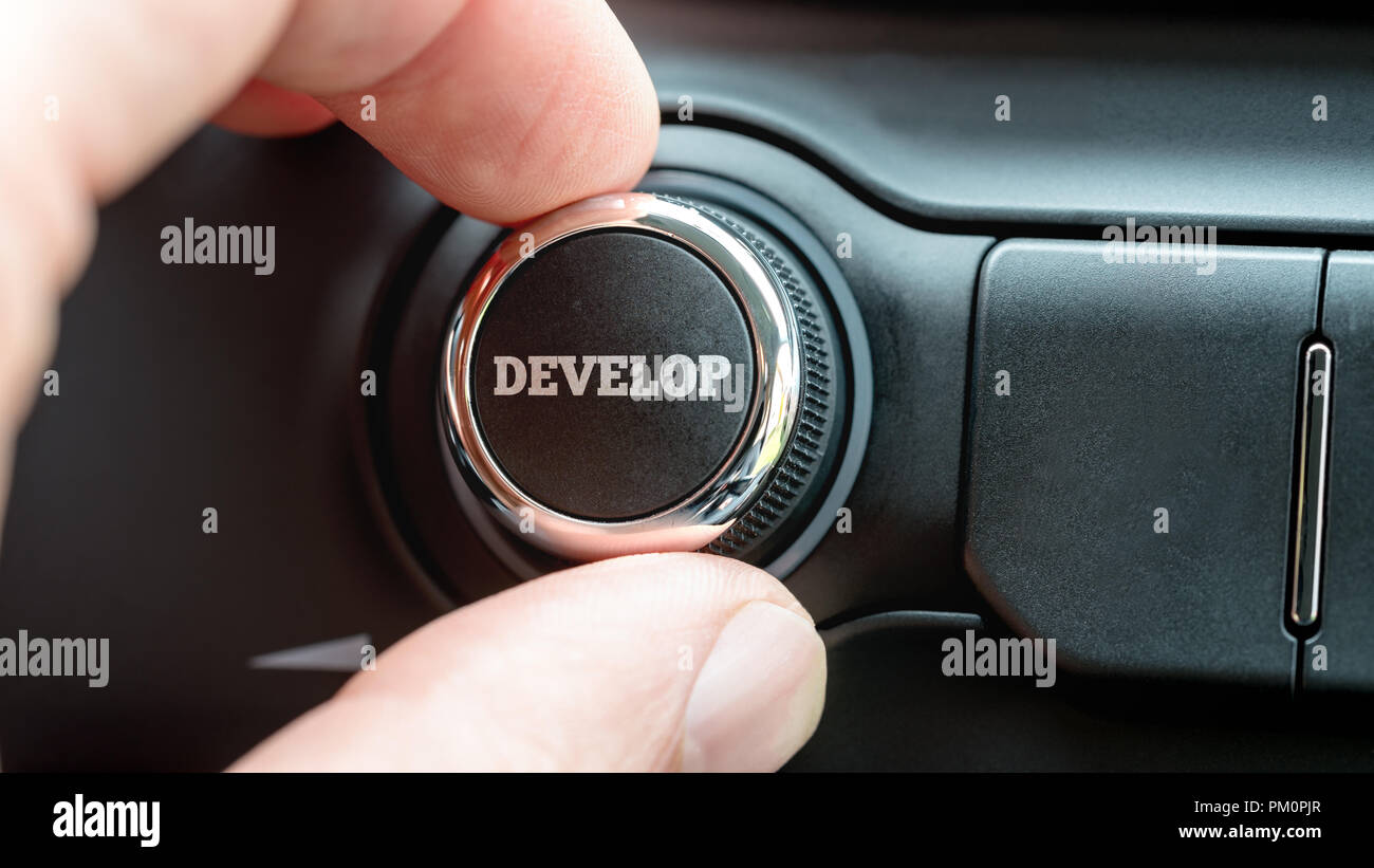Turning button hi-res stock photography and images - Alamy