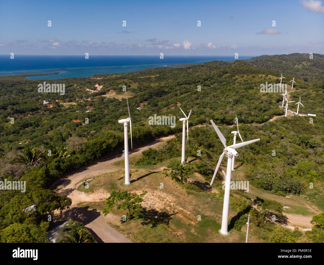 Caribbean wind turbine hi-res stock photography and images - Alamy