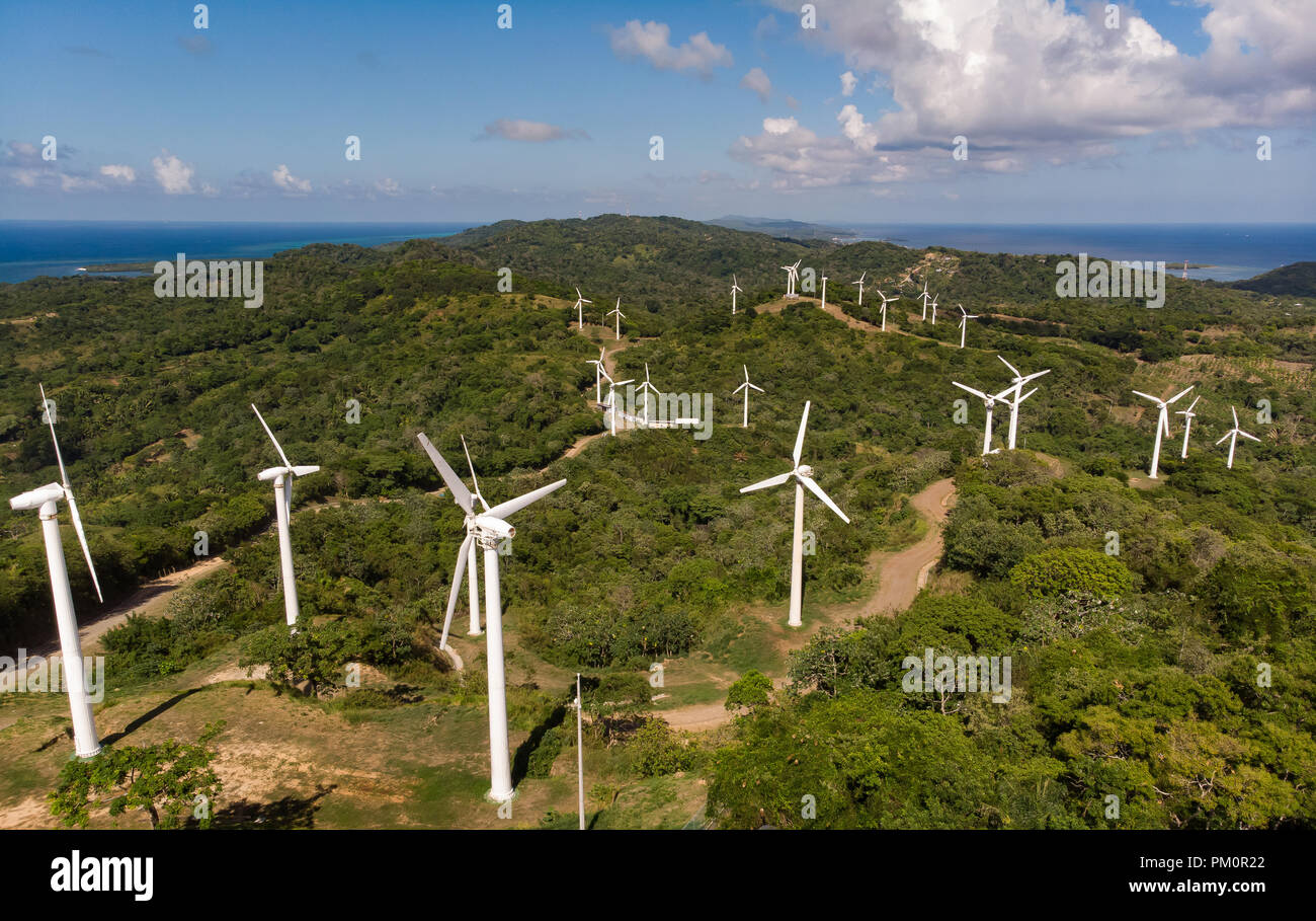 Caribbean wind farm hi-res stock photography and images - Alamy