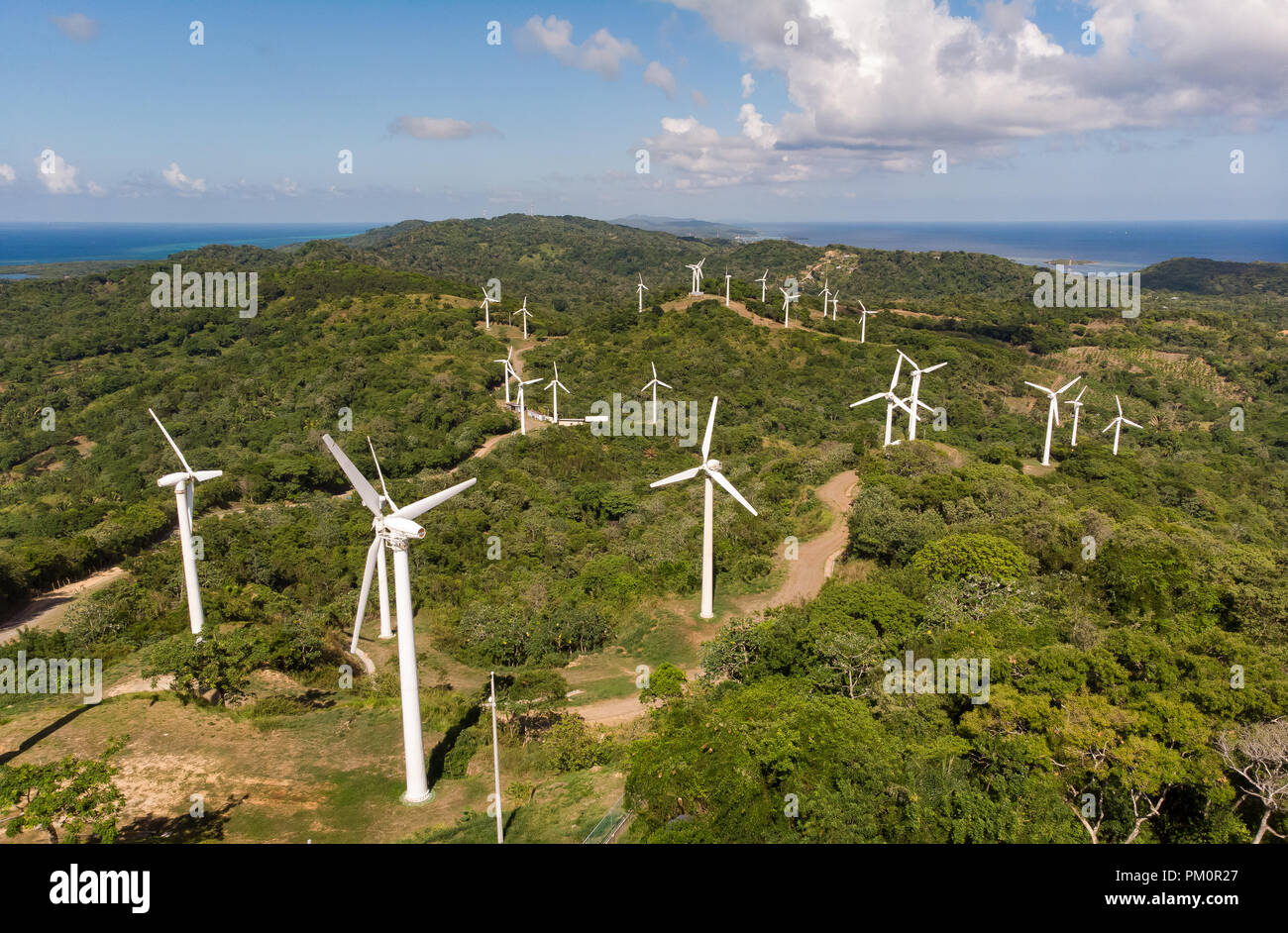 Caribbean wind farm hi-res stock photography and images - Alamy